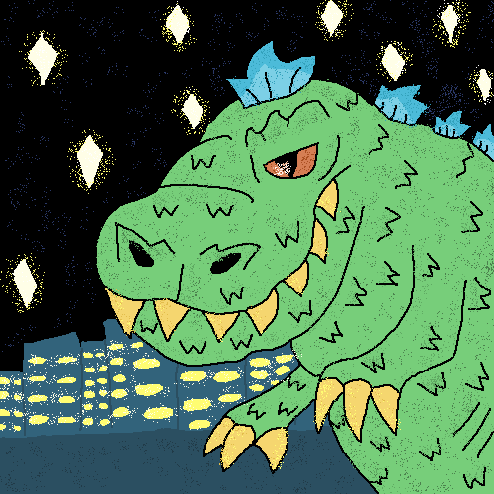 Pixilart - Reptar From Rugrats by ItzAChanterz