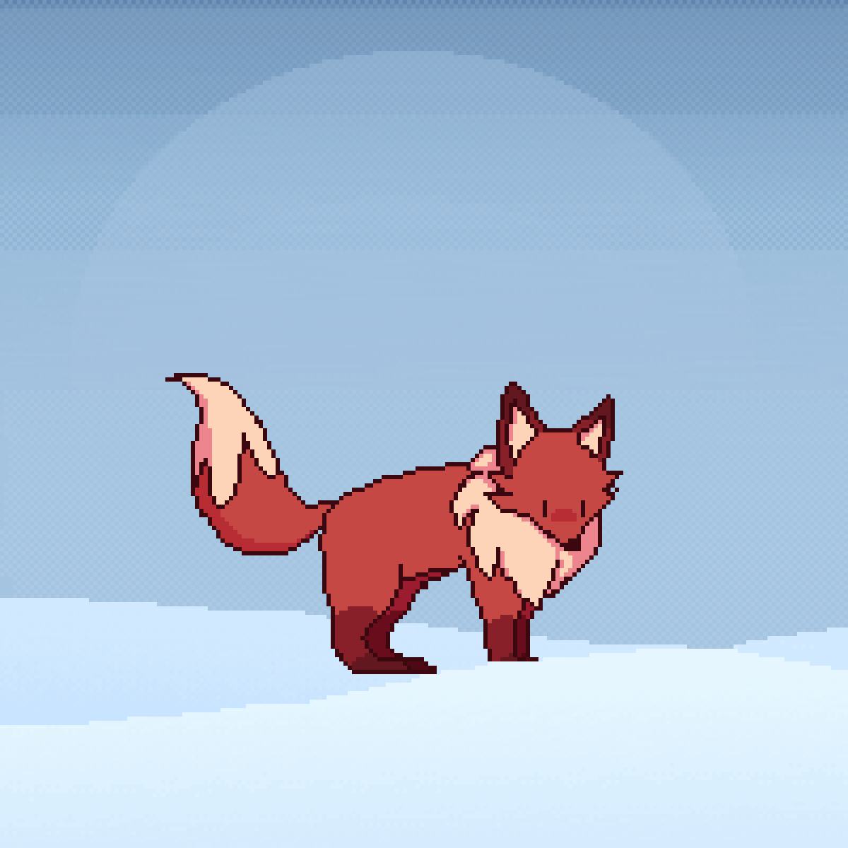 Pixilart - Fox hop by Niffry