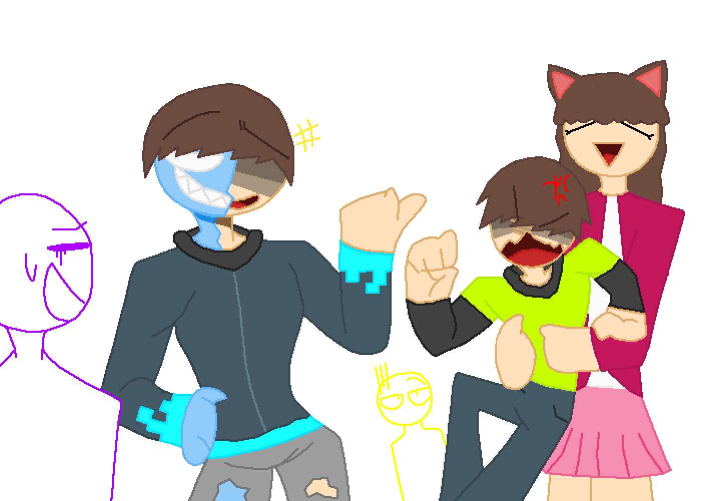 Pixilart - roblox trio by Steelfang420