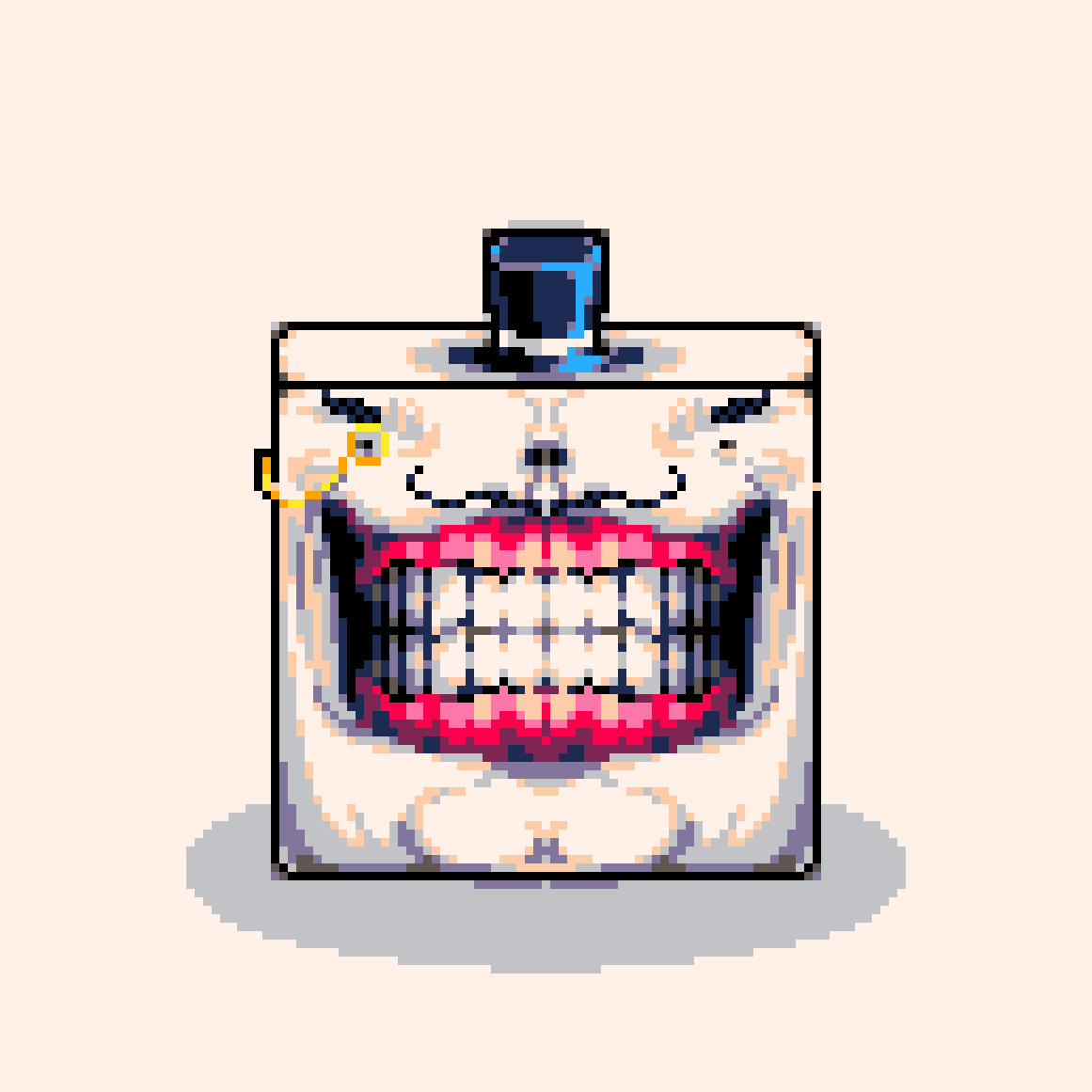 Pixilart - mr evil cube by diaz-344