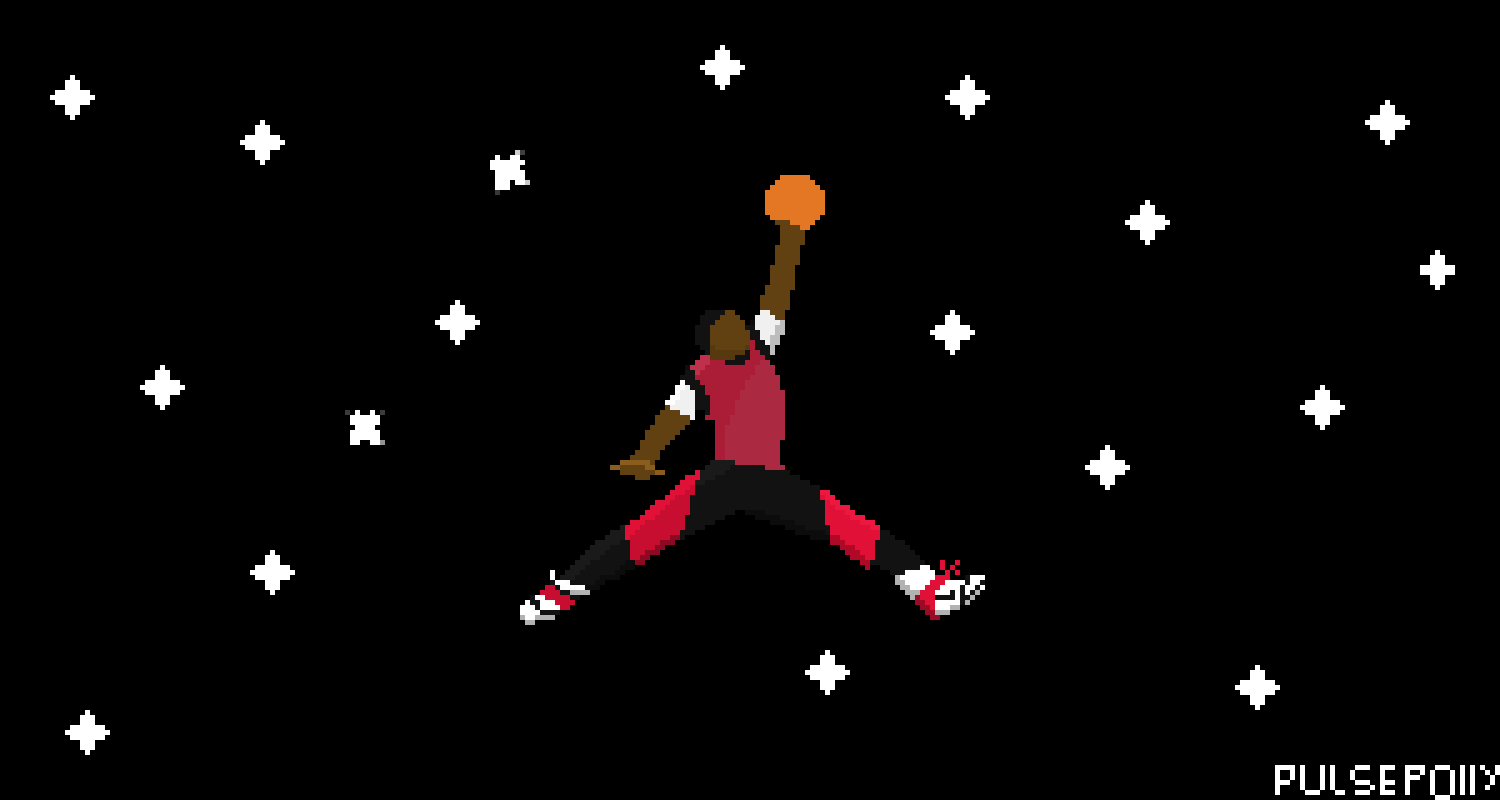 Pixilart - jordan logo by PulsePolly