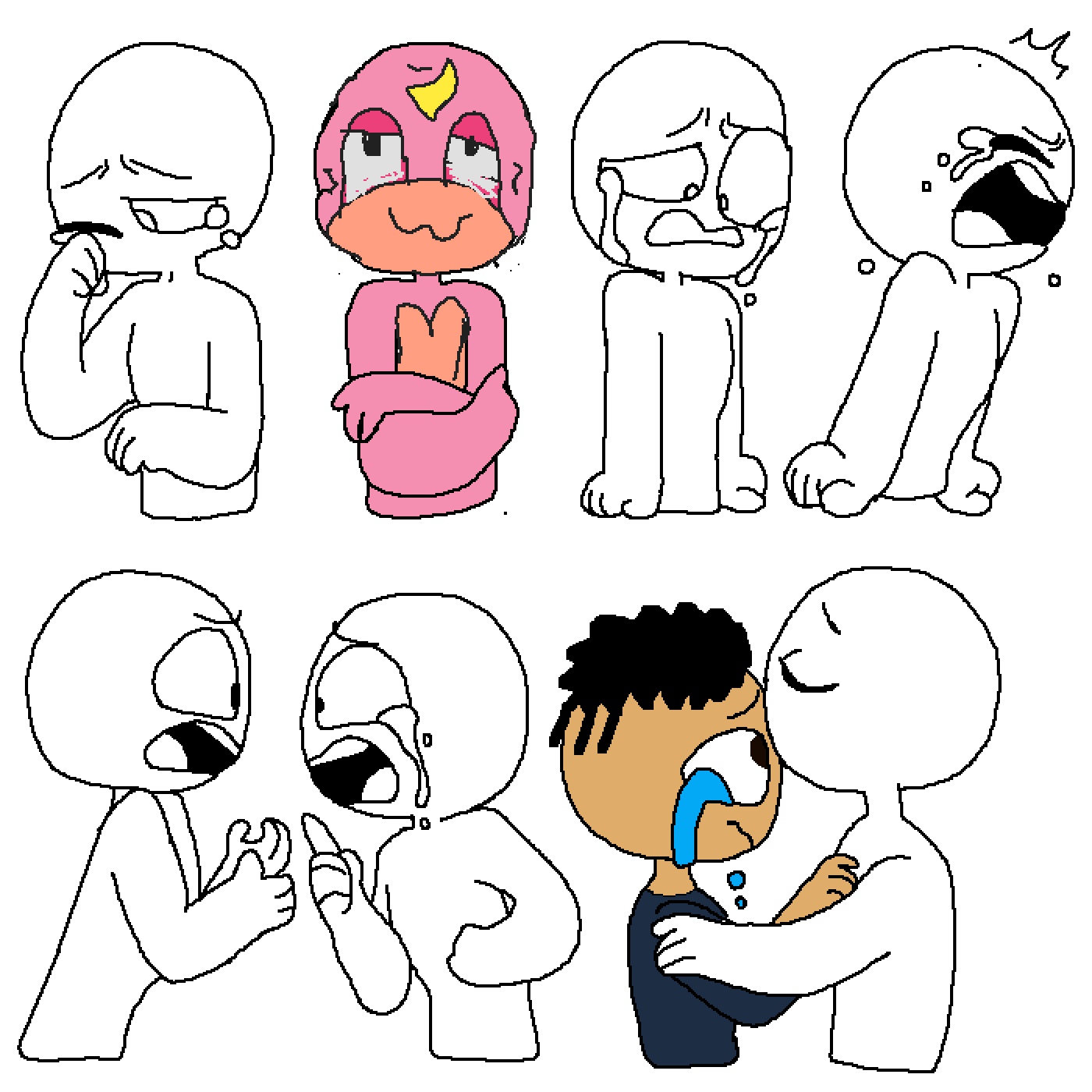Pixilart - Sad Base Collab by Espio-chamelion
