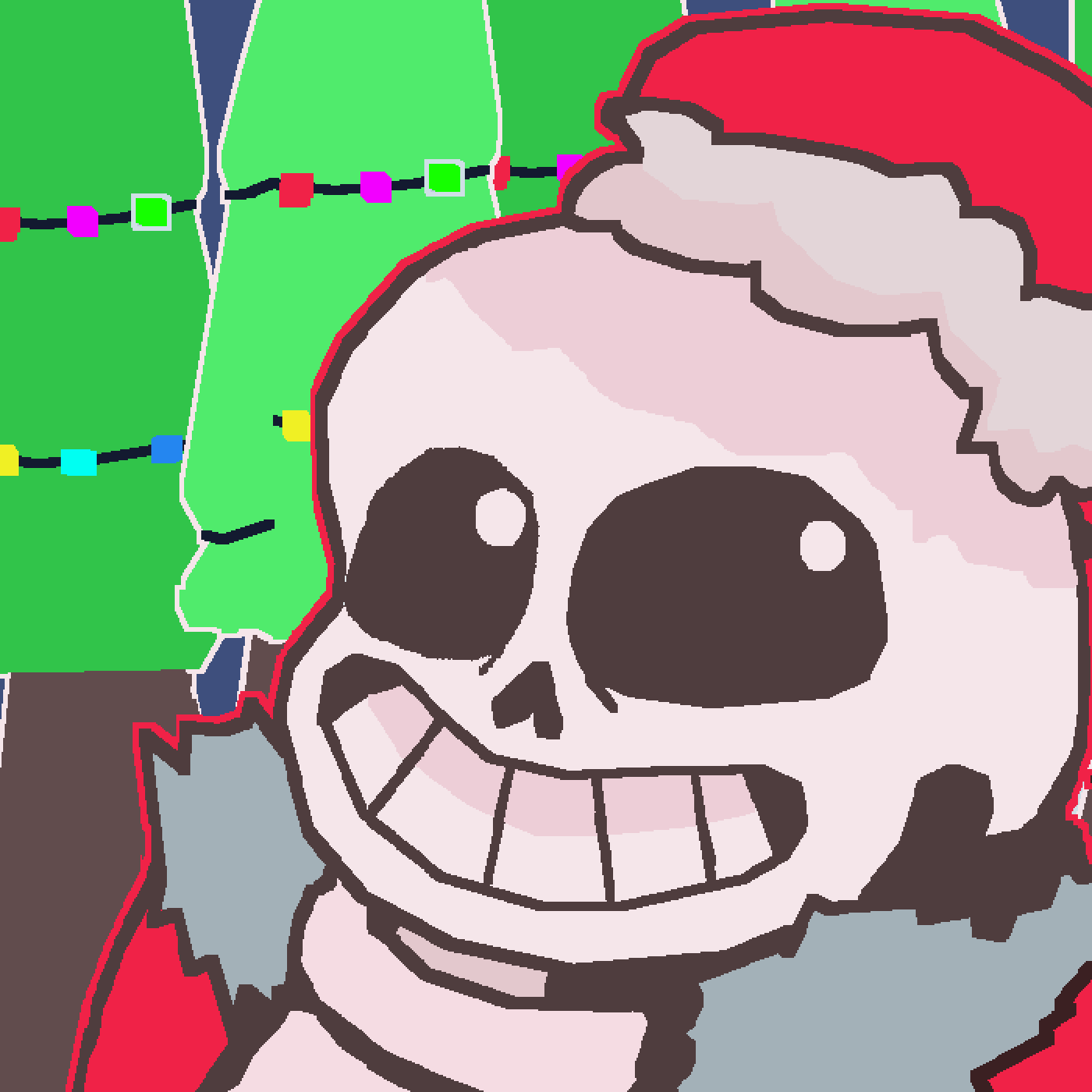 Pixilart - Santa Sans by UndertalePix