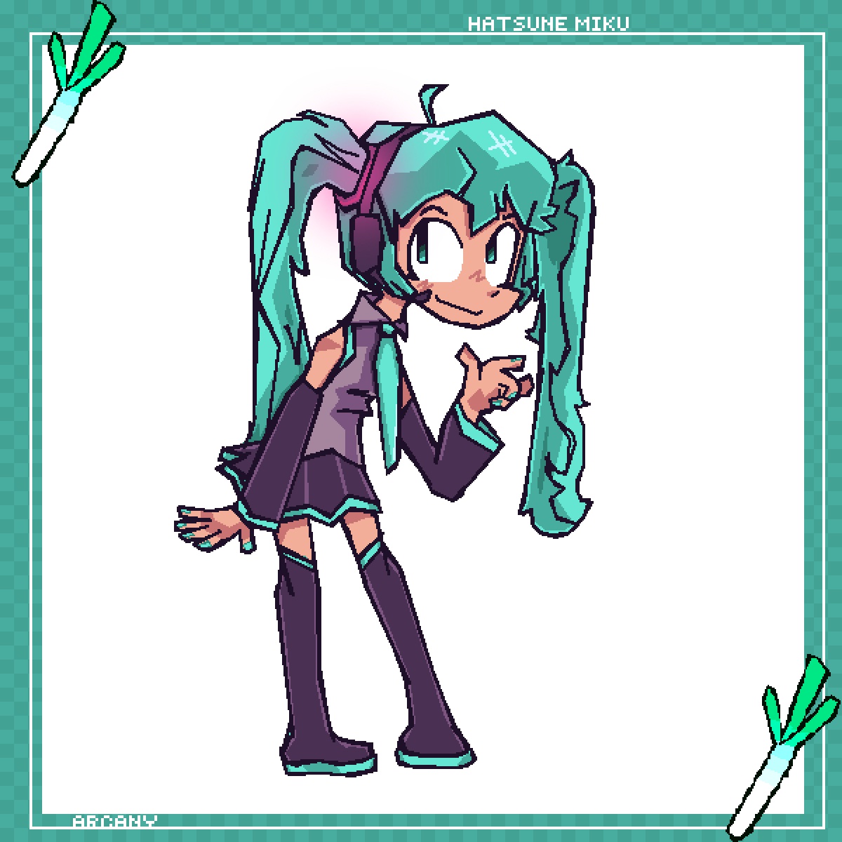 Pixilart - Miku by Arcany