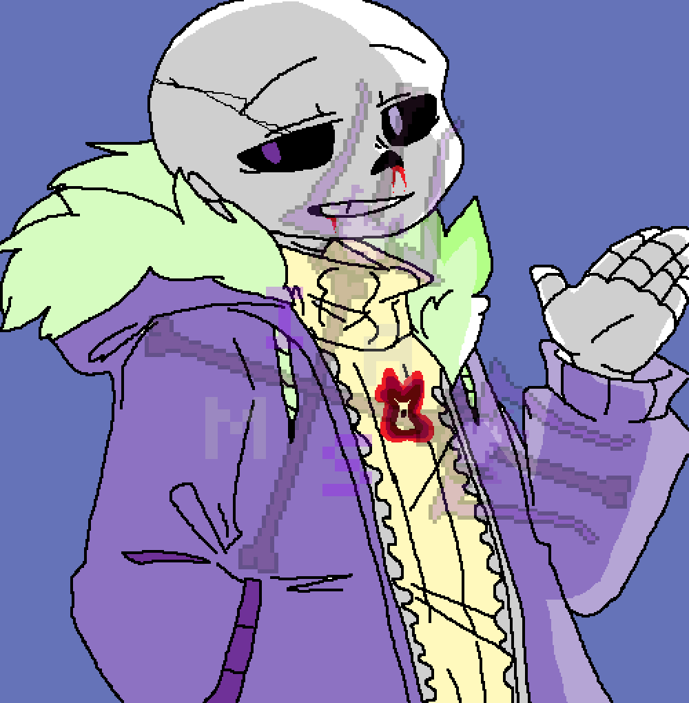 Pixilart - a stupid sans oc by Amalgamationn