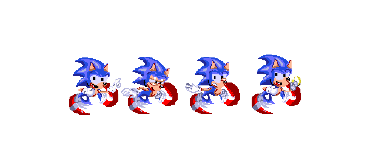 Pixilart - Prey (Sonic 3 mix) poses in action by Kalviniscool
