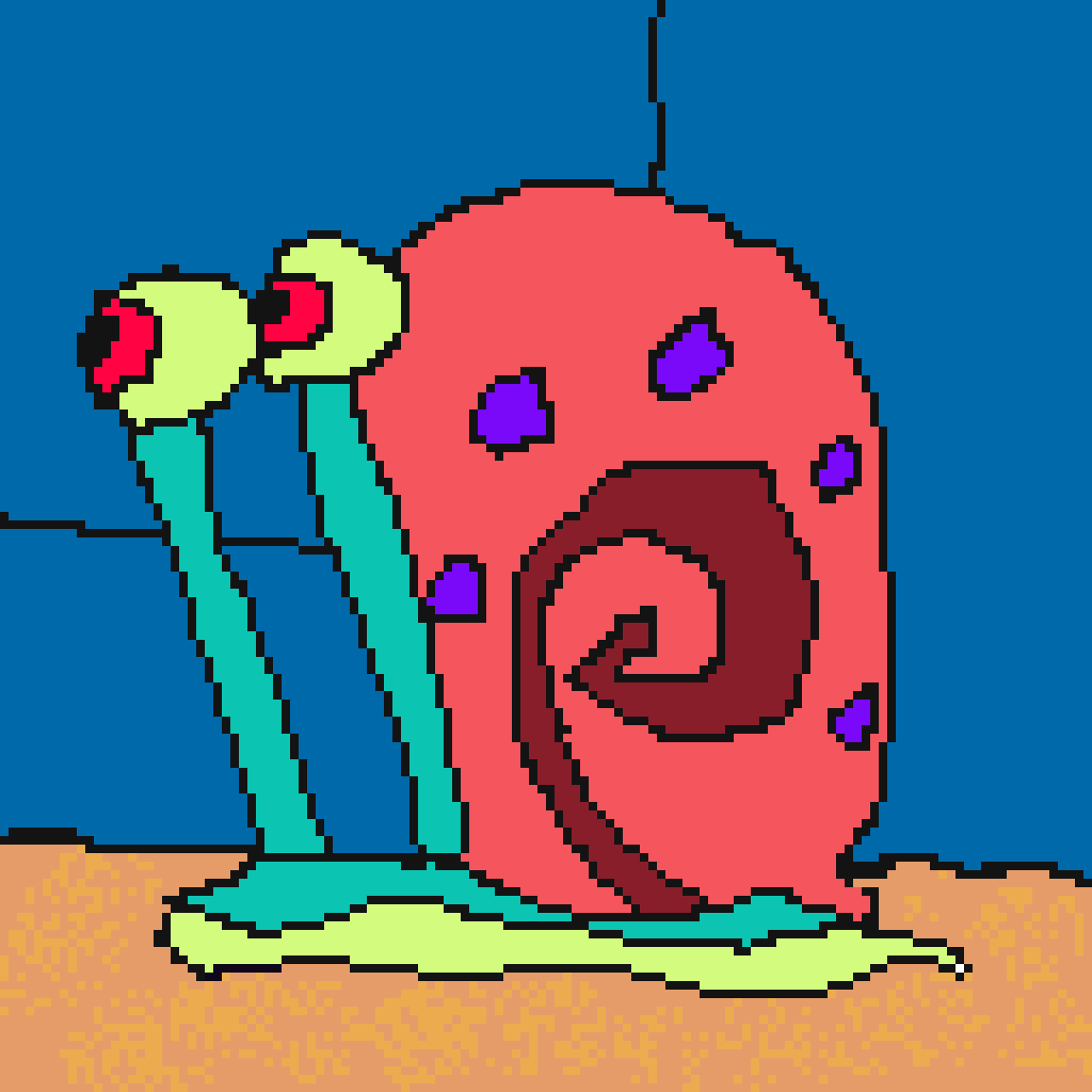 Pixilart - Gary The Snail by GoUDino