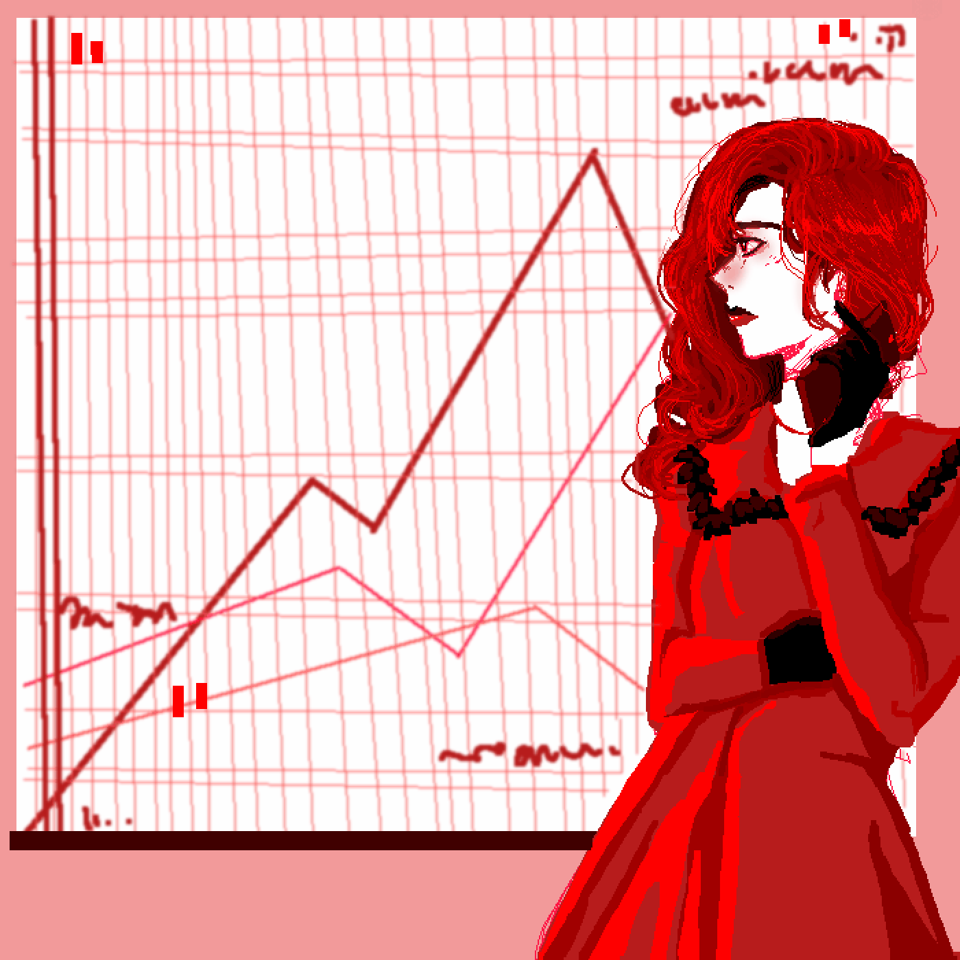 Pixilart - Red graph by LoveCraft