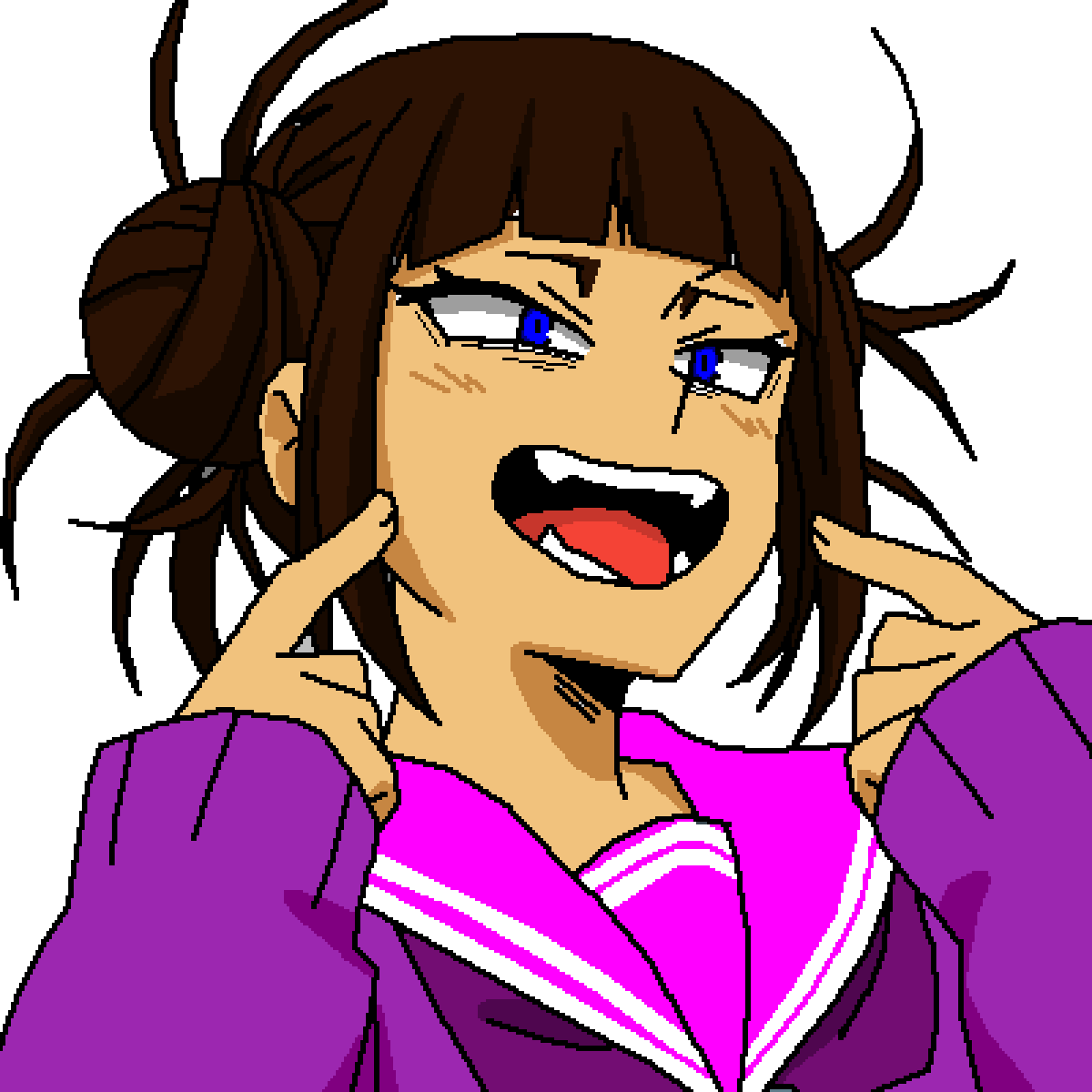 Pixilart - Himiko Toga Base by jessie-mv