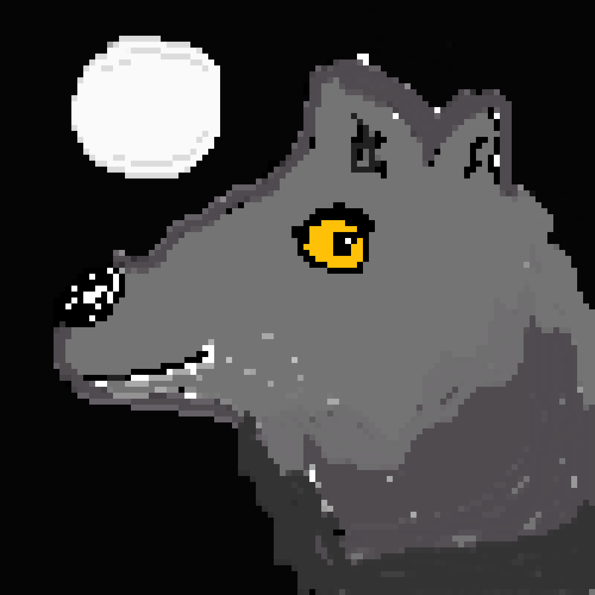 Pixilart Creepy Wolf By Totallynotellie