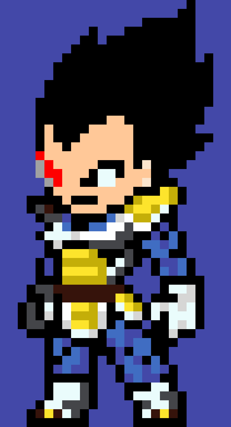 Pixilart - Vegeta by blessed-ghost