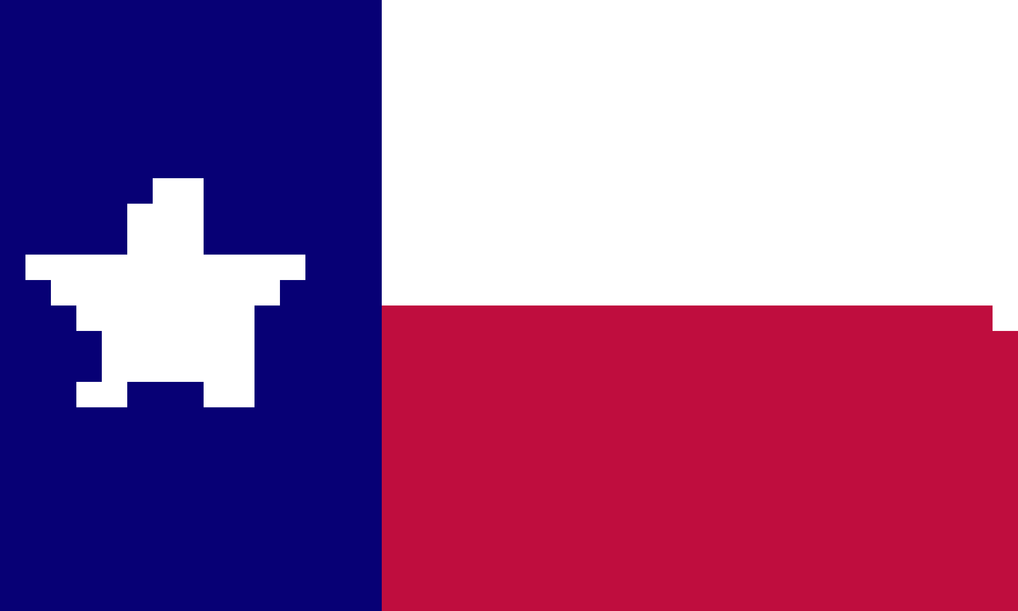 Pixilart - Flag of Texas by DenmarkWaffle