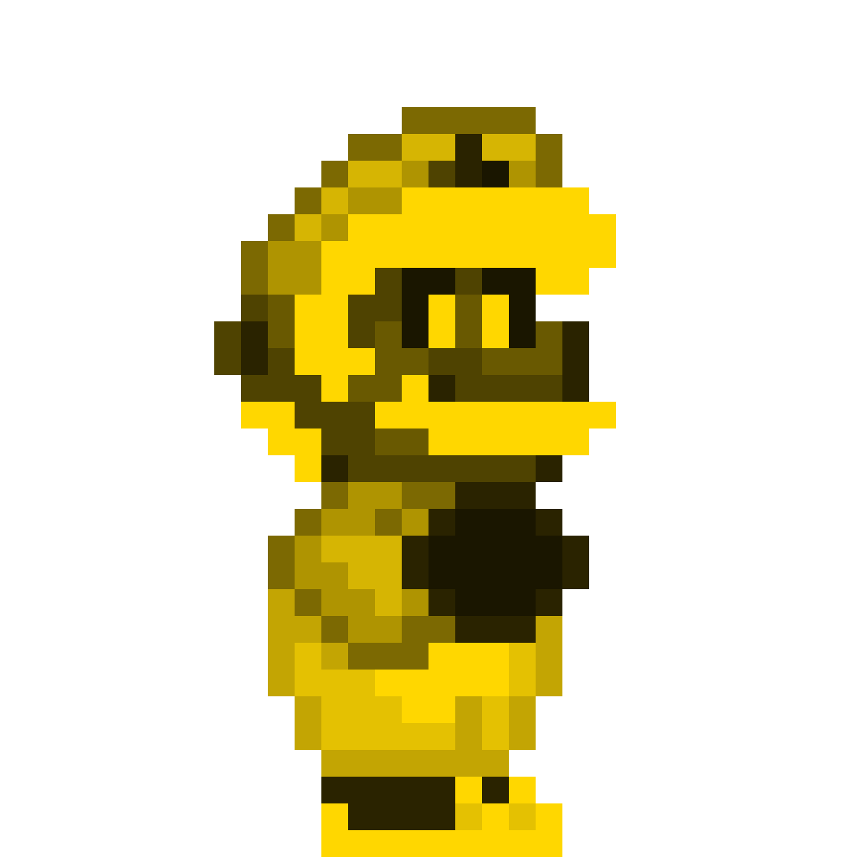 Pixilart - Super Mario World Styled Golden Sigma by NickB2