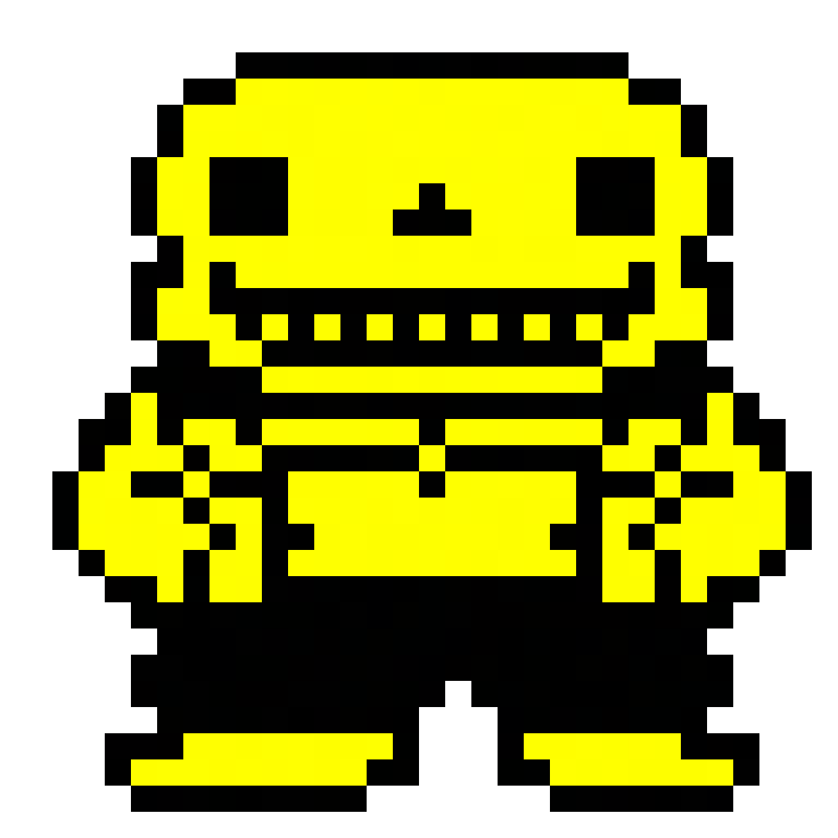 Pixilart - Sans (Golden) by Vitrus