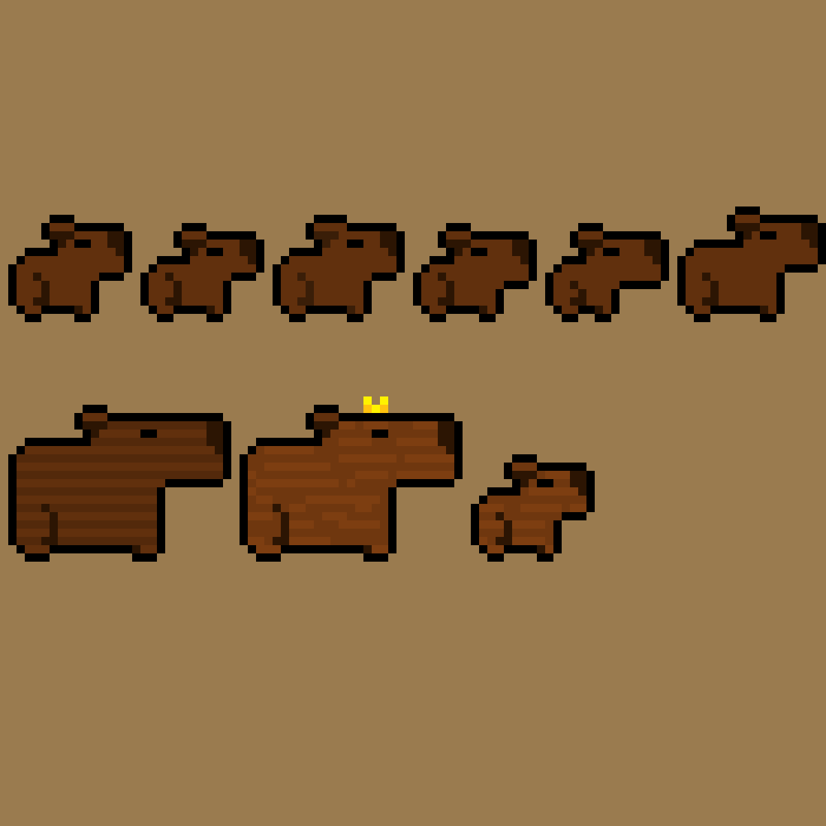 Pixilart - Capybara by pvpQ