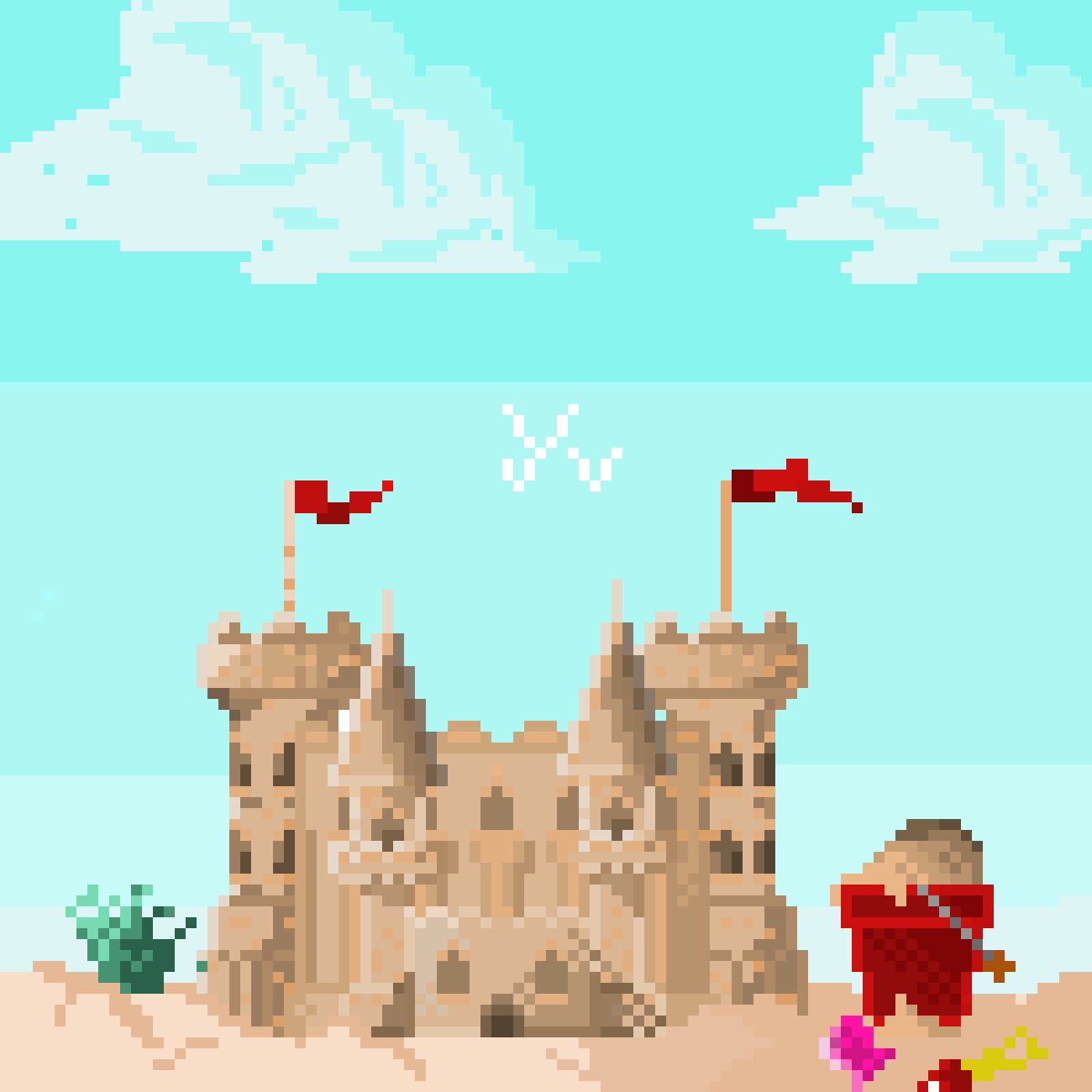 Pixilart - Sand castle by Kliver