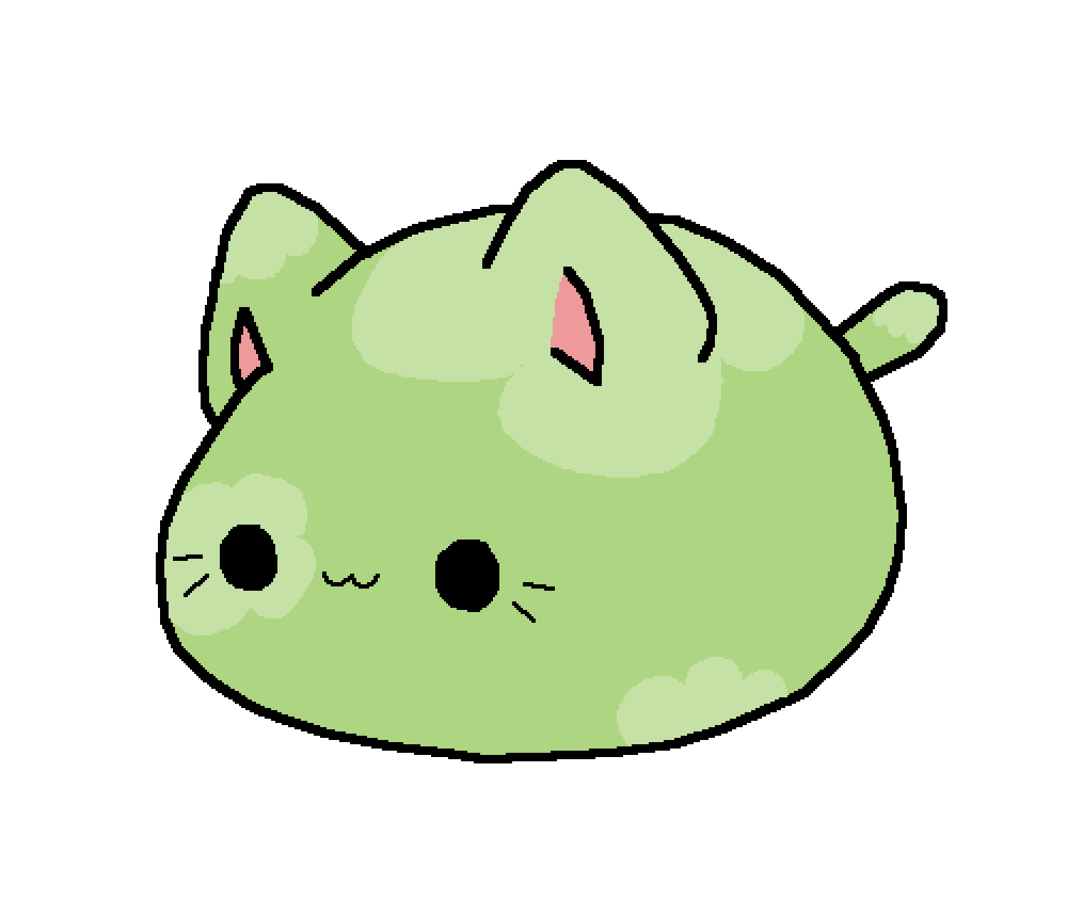 Pixilart - Clover Cat Blob by GalaxyClaire