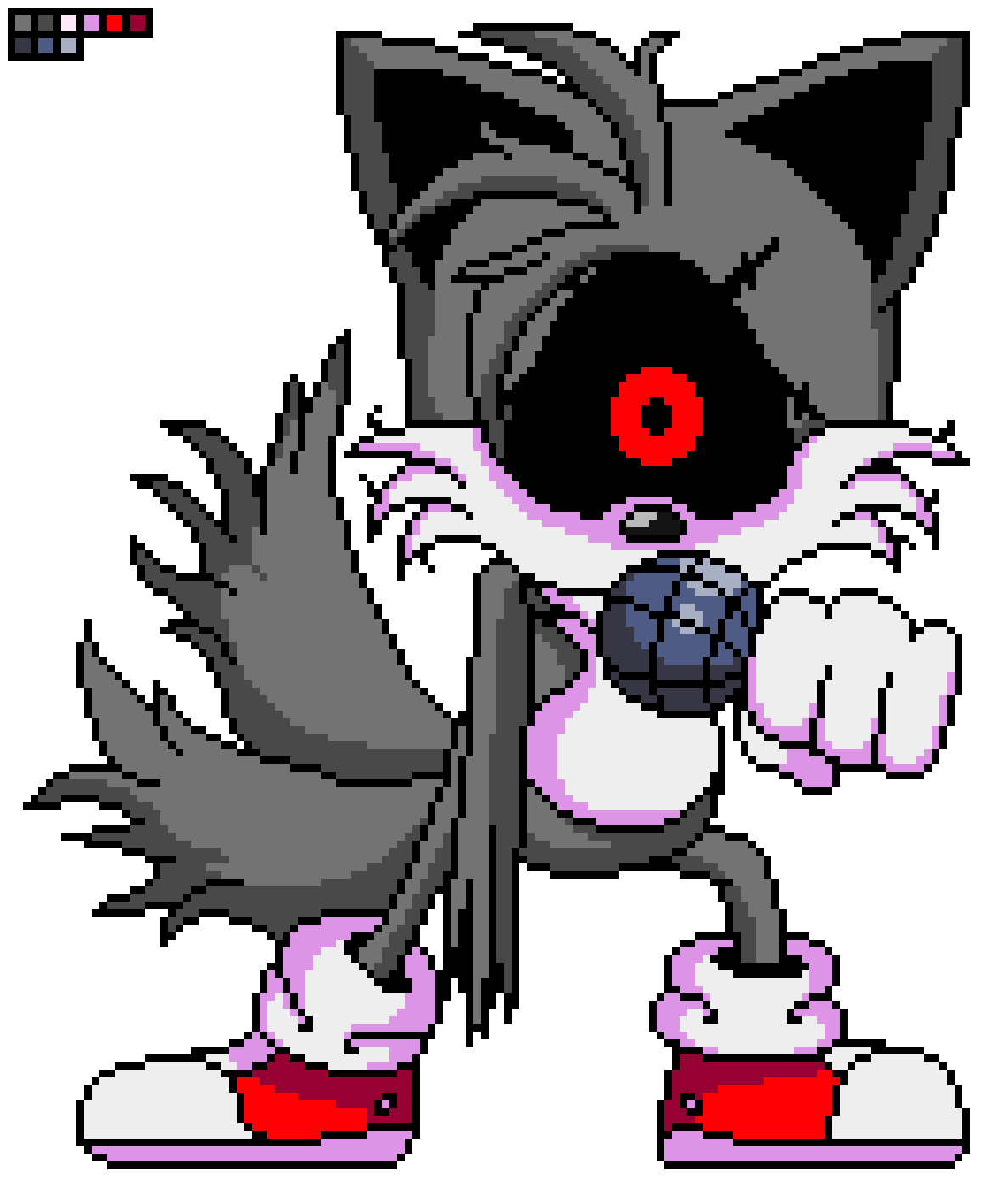 Pixilart - Soul Tails Base Down Pose by Bfdi-ep-maker