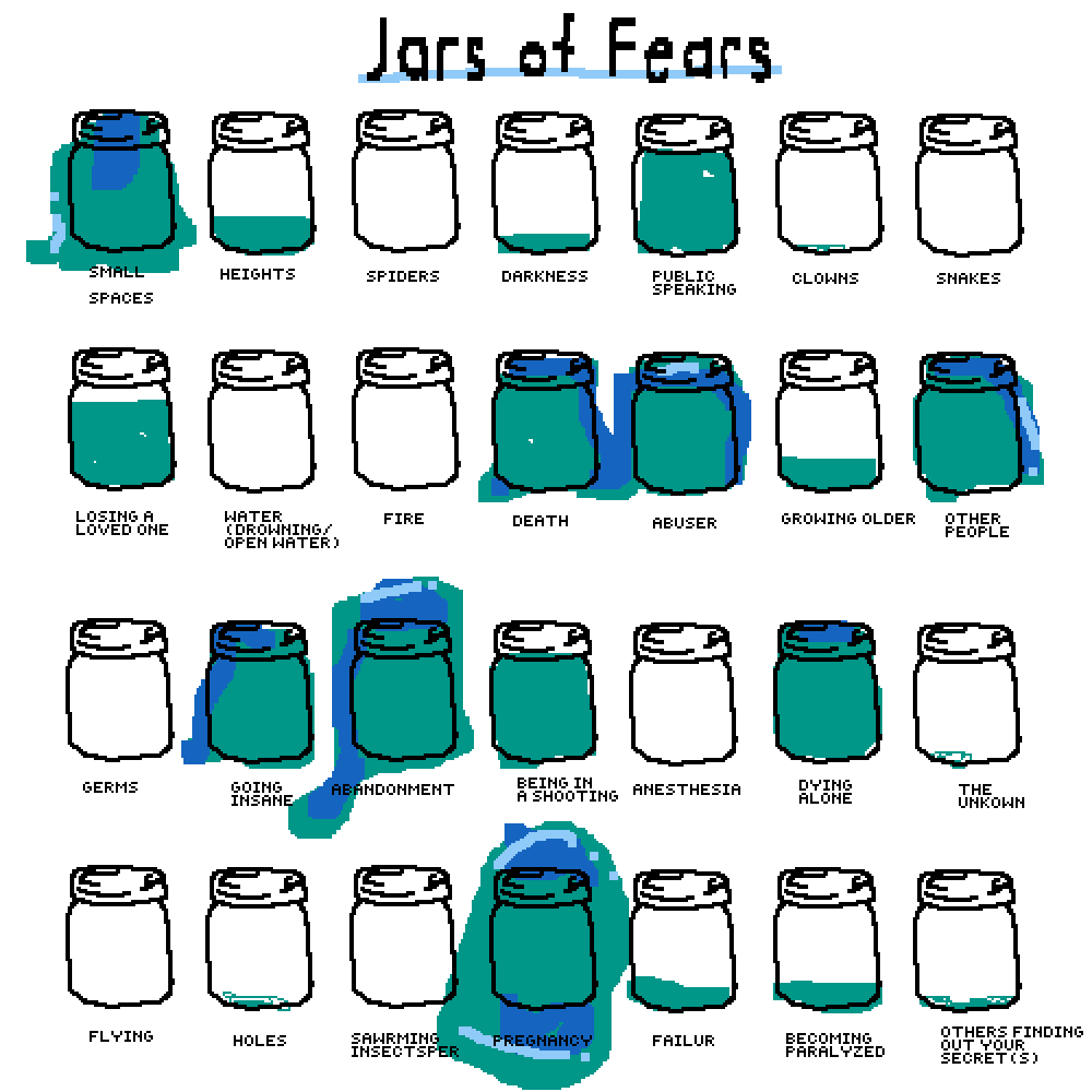 Pixilart - jars of fears trend? by BonsaiTheDino