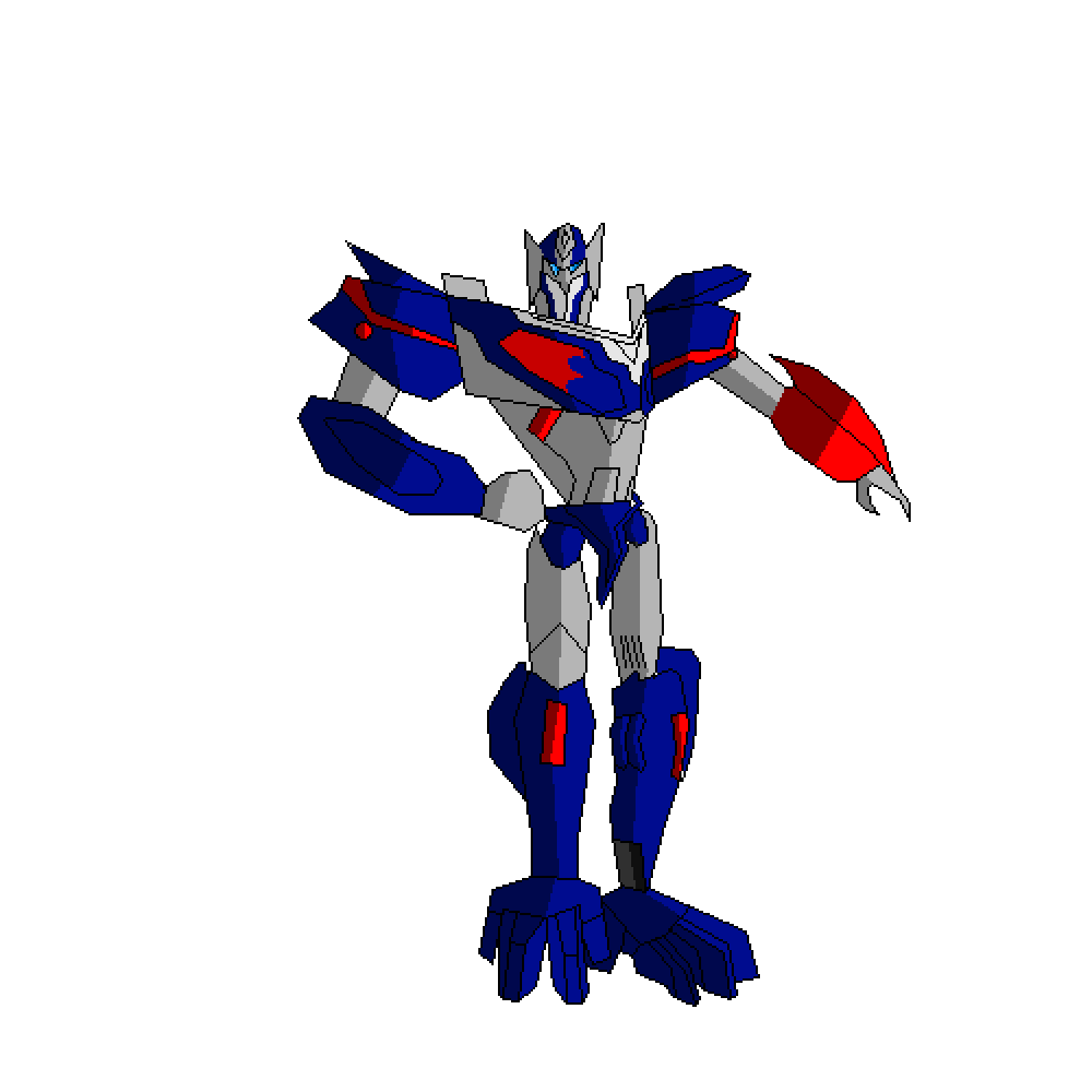 Pixilart - Protoform Optimus Prime (Bayverse Knight colors) by hunters4658
