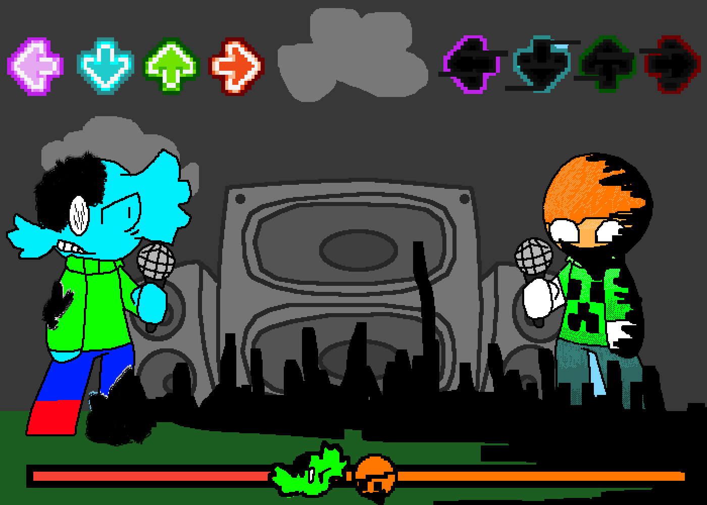 Pixilart - fnf vs corrupted alex base collab by Ruin-Redwood