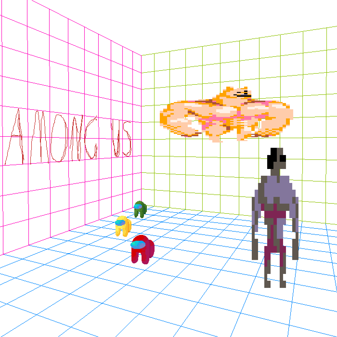 Pixilart - among us by Orbitron