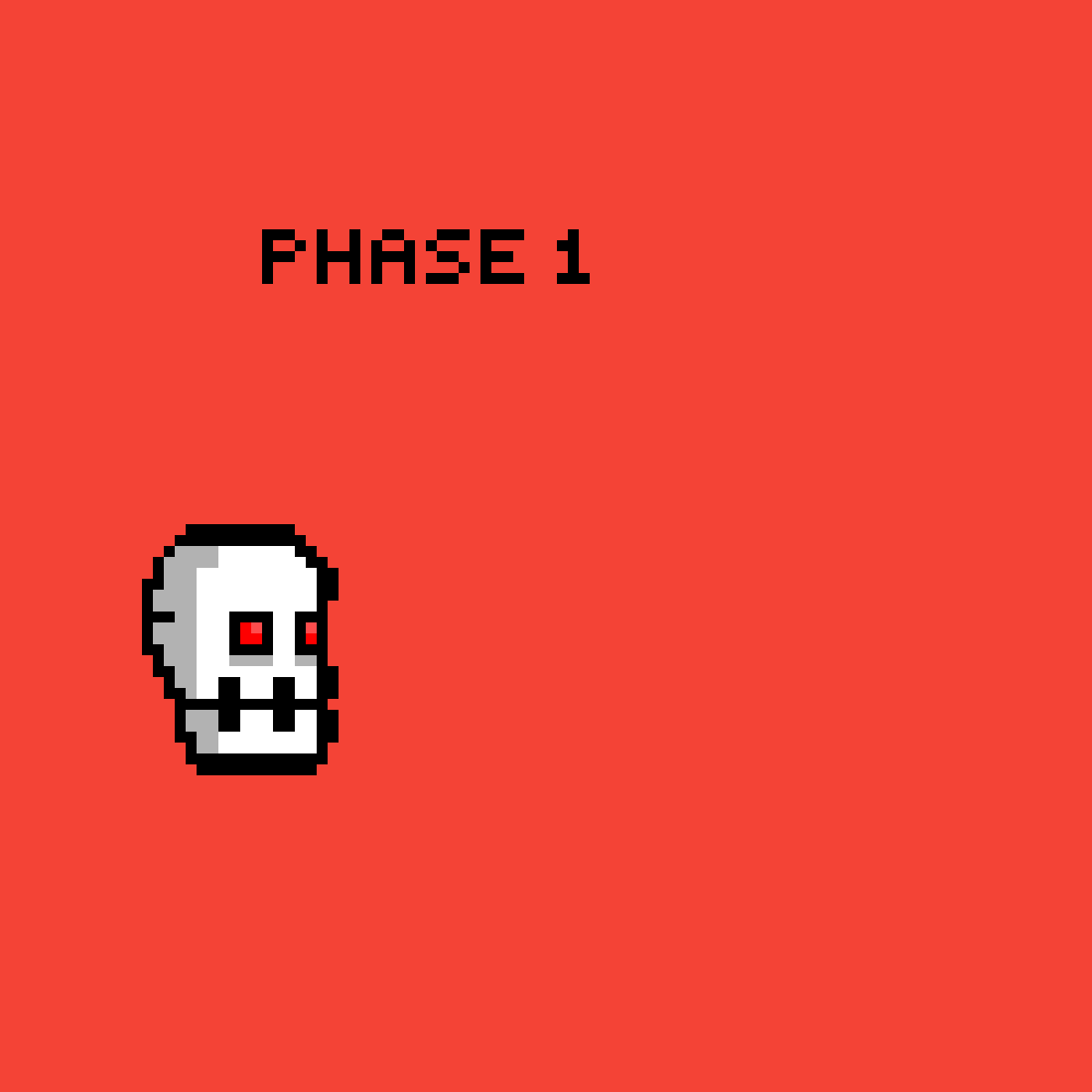 Pixilart - geometry dash skull both phases press start full by dabrickies