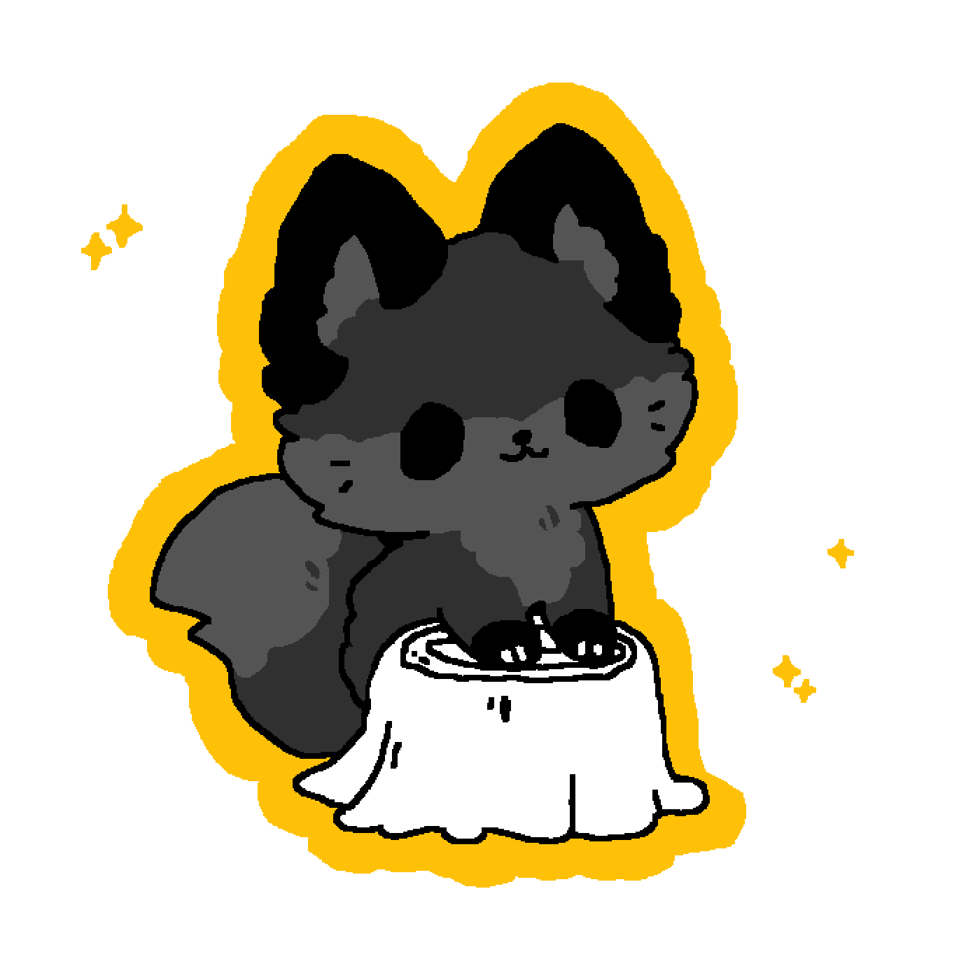 Pixilart - fox base by L-queen-b