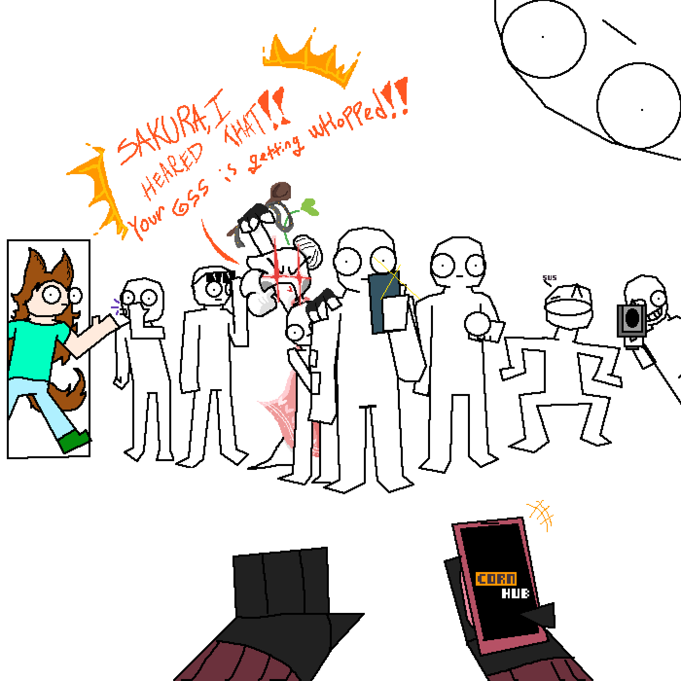 Pixilart - Corn Hub Collab by br0k3nb0n3