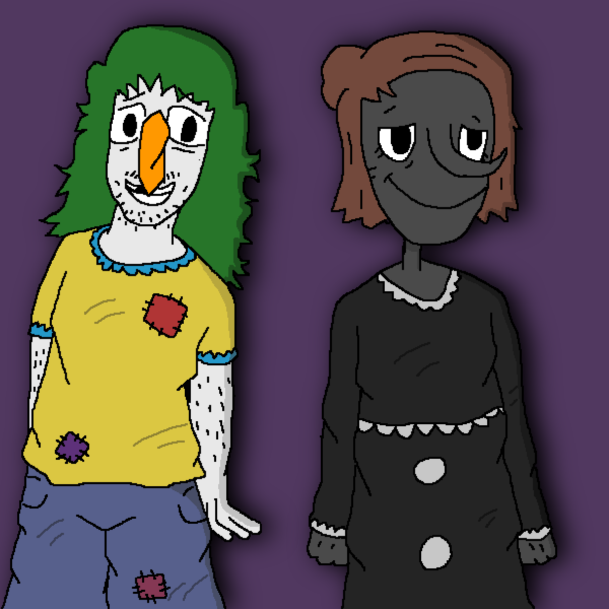 Pixilart - Kakey's Mom + Dad by Dotsinlines