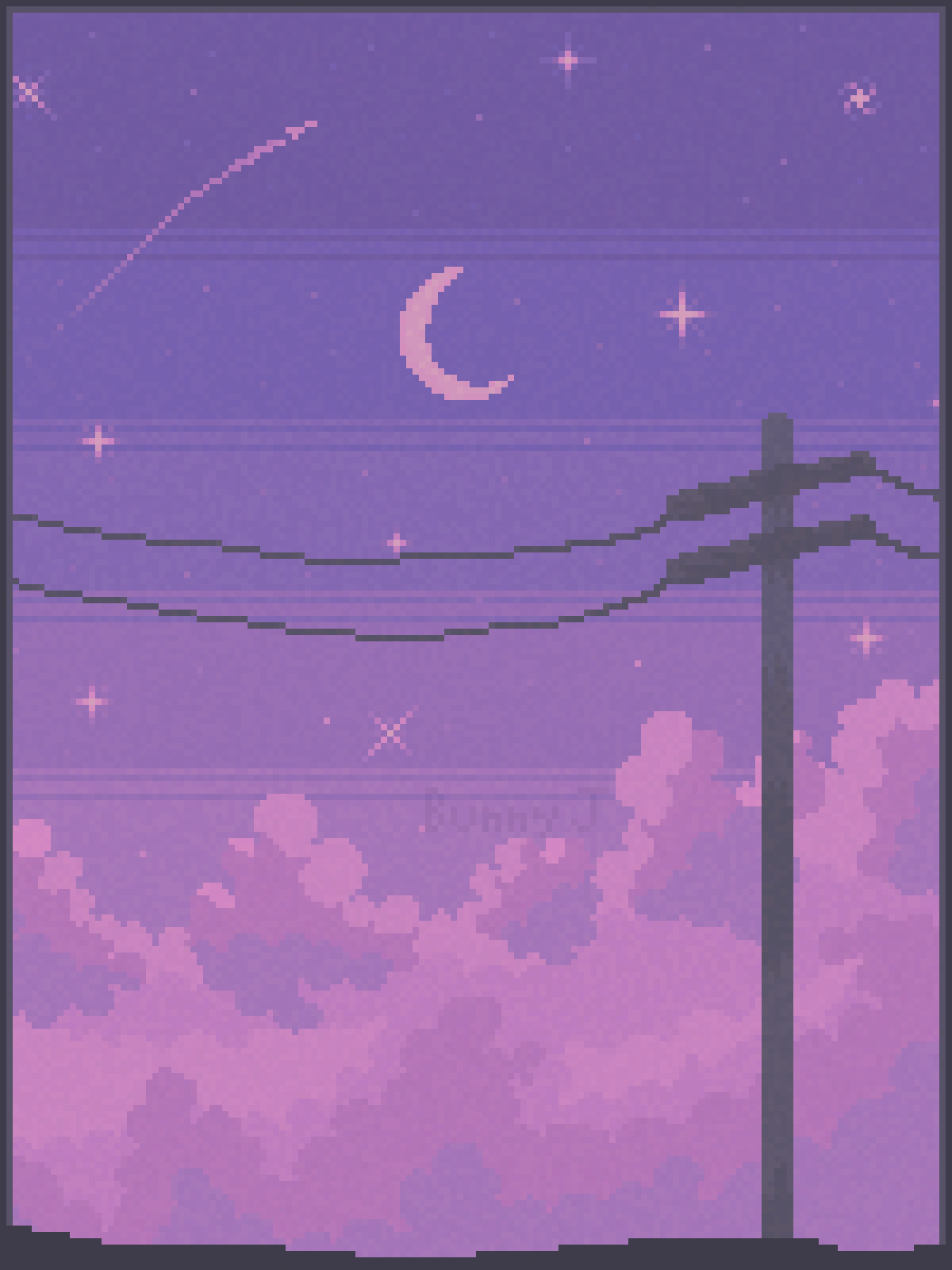 Pixilart - Moonrise by BunnyJ