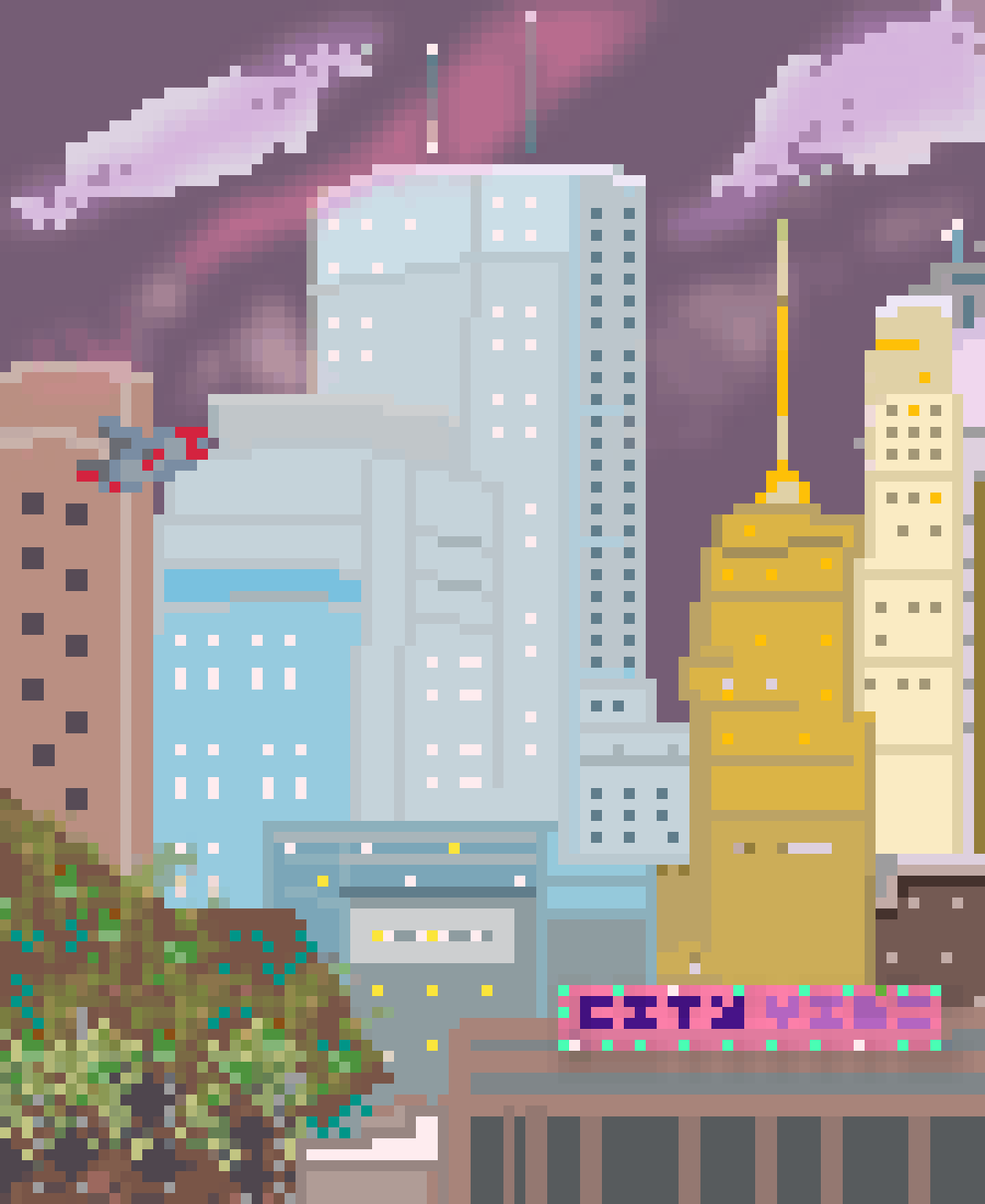 Pixilart - City of Skyscrapers! by PunM
