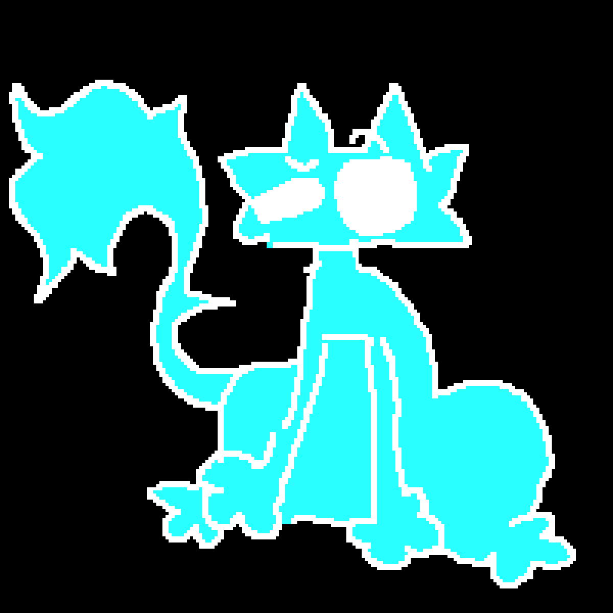 Pixilart - Inverted kitty! by DecrepitArtist