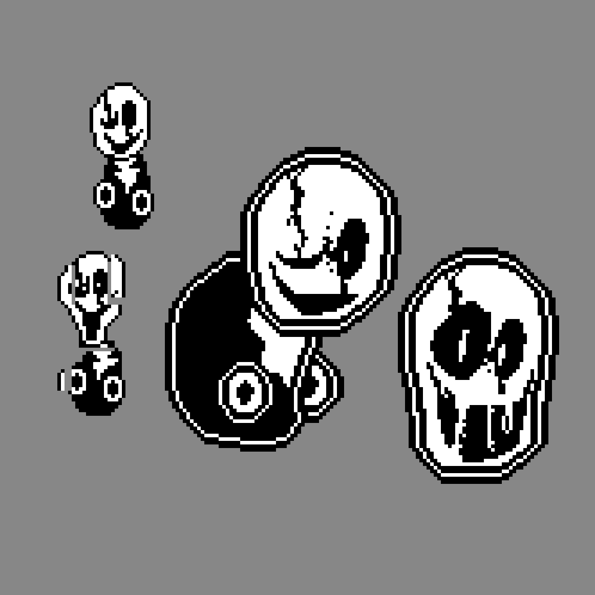 Pixilart - Wing gaster assets by Sanswich95