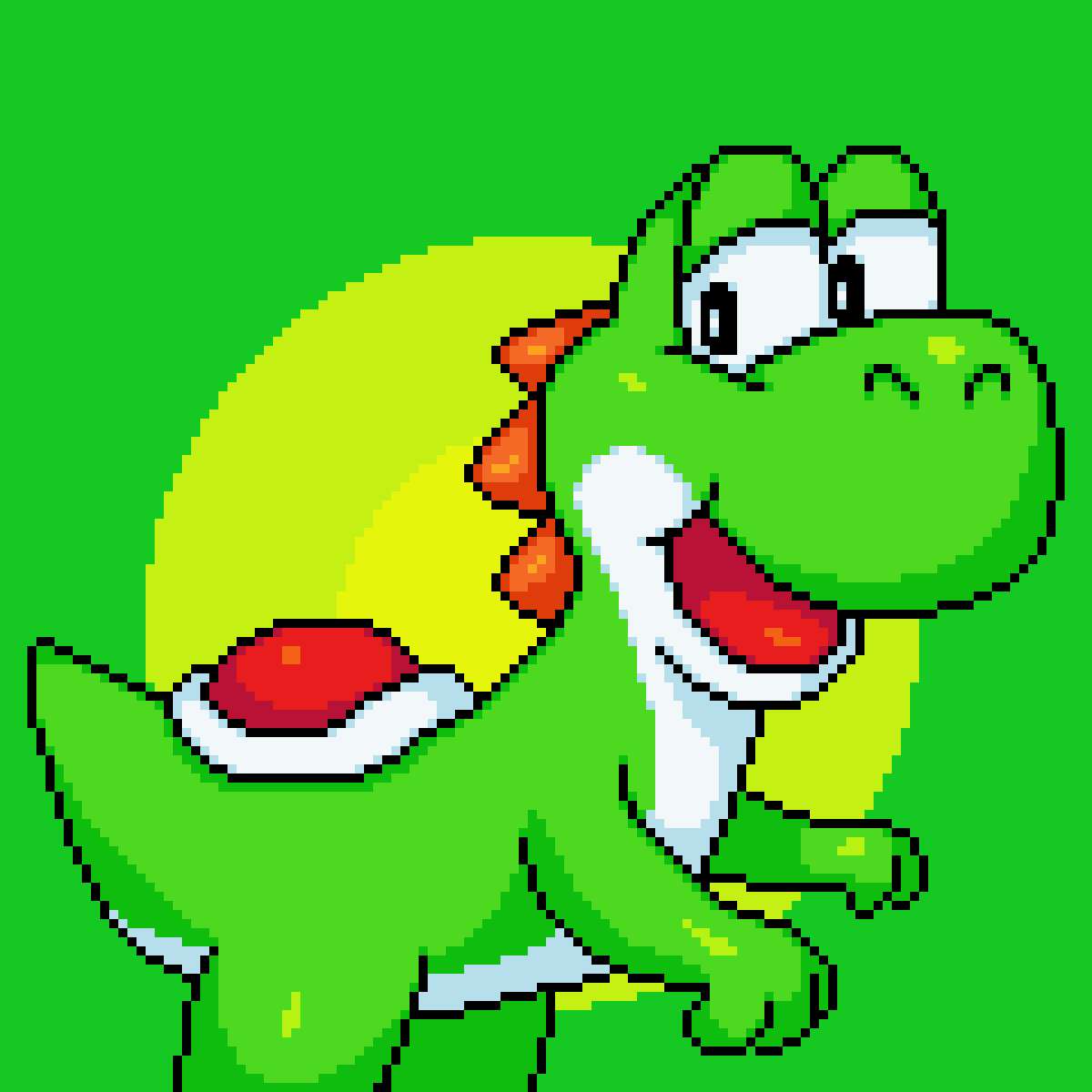 Pixilart - Yoshi i think by Rotijuegos