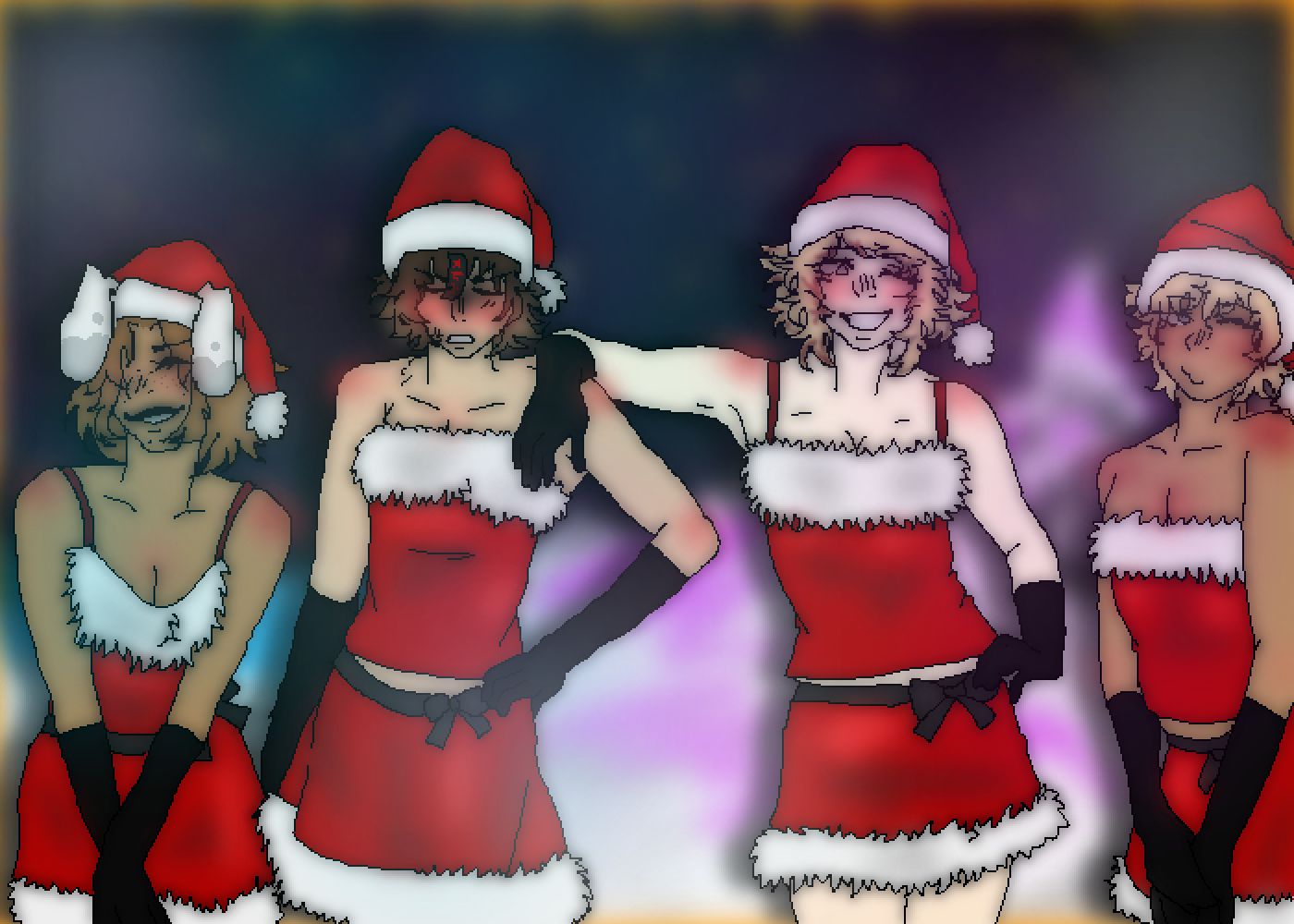 Pixilart - SANTAS HELPERS . by TheV1LL41N