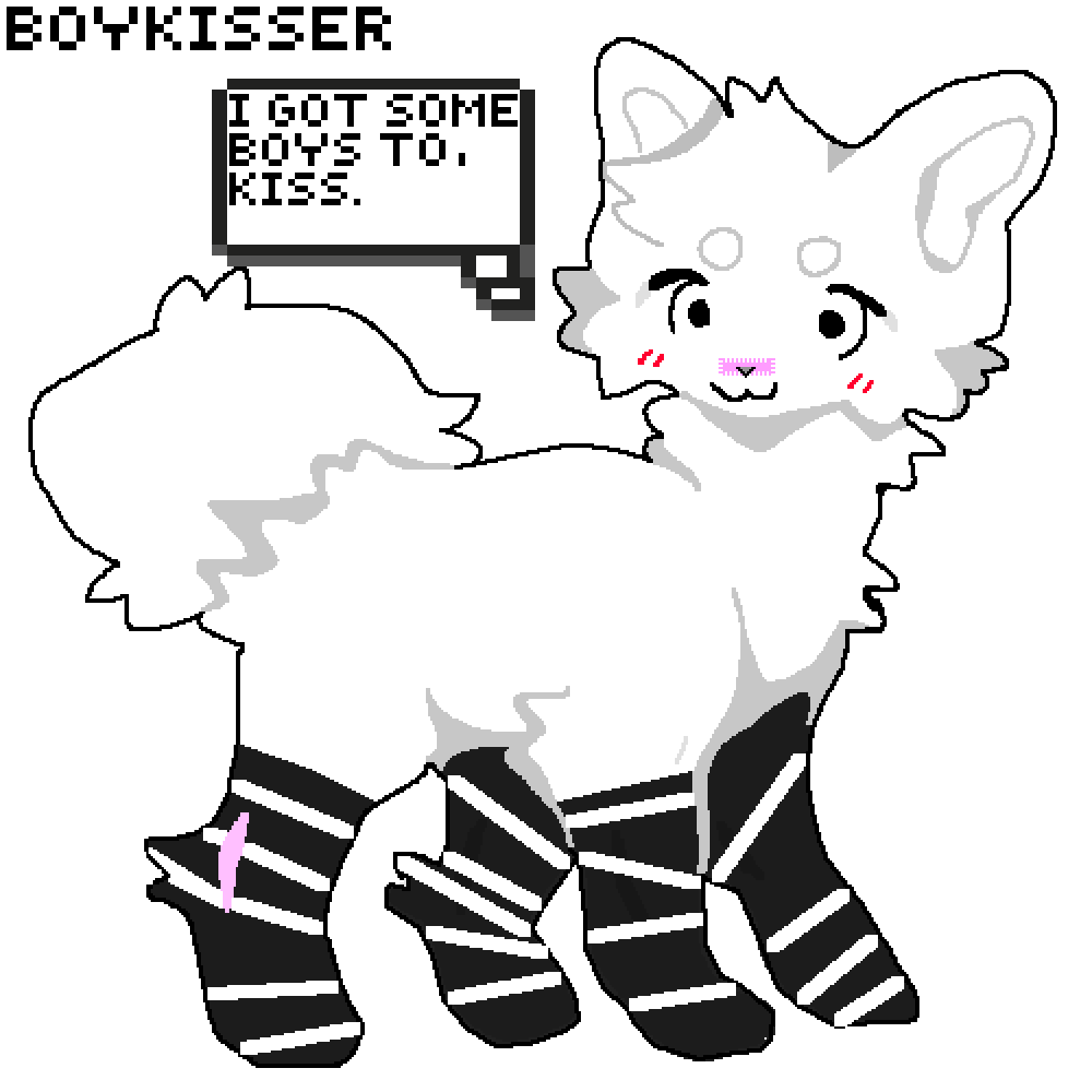 Pixilart - fox base: Boykisser by ihateboykisser
