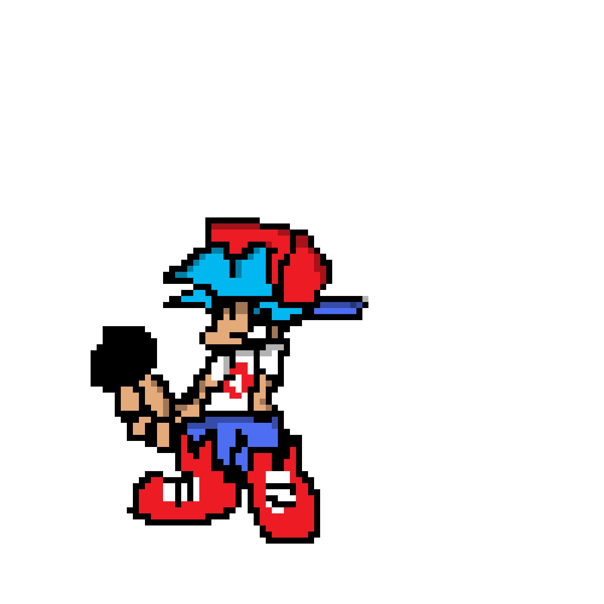 Pixilart - FNF BF by murder-dev