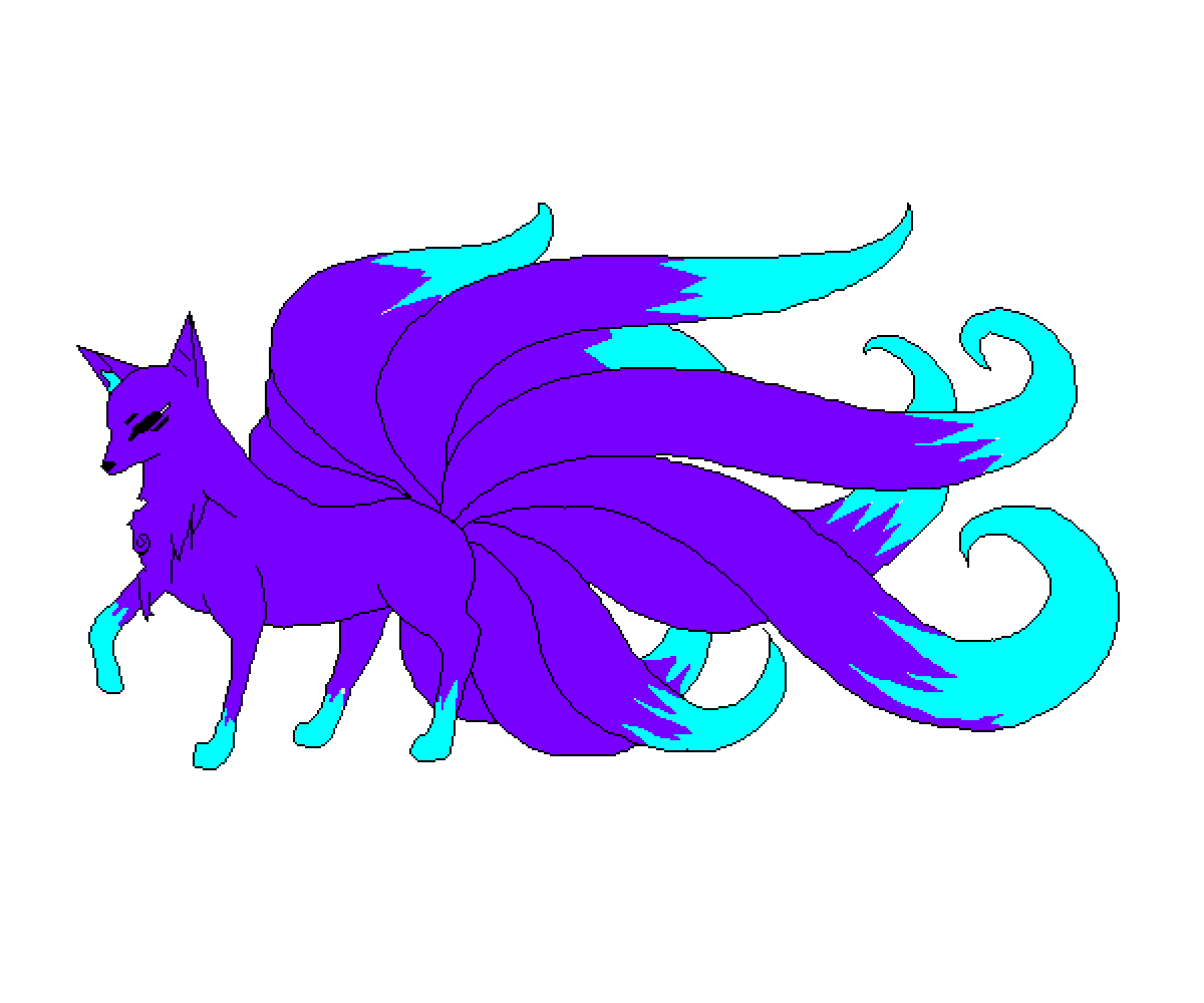Pixilart - Kitsune (Ninetails) Base by galaxy-midoryia