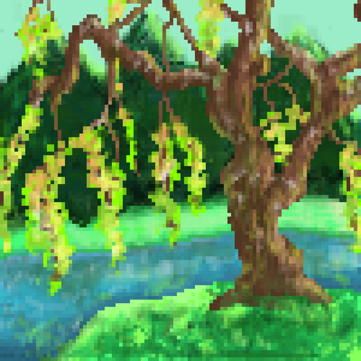 Pixilart - Willow branches by pallafelice