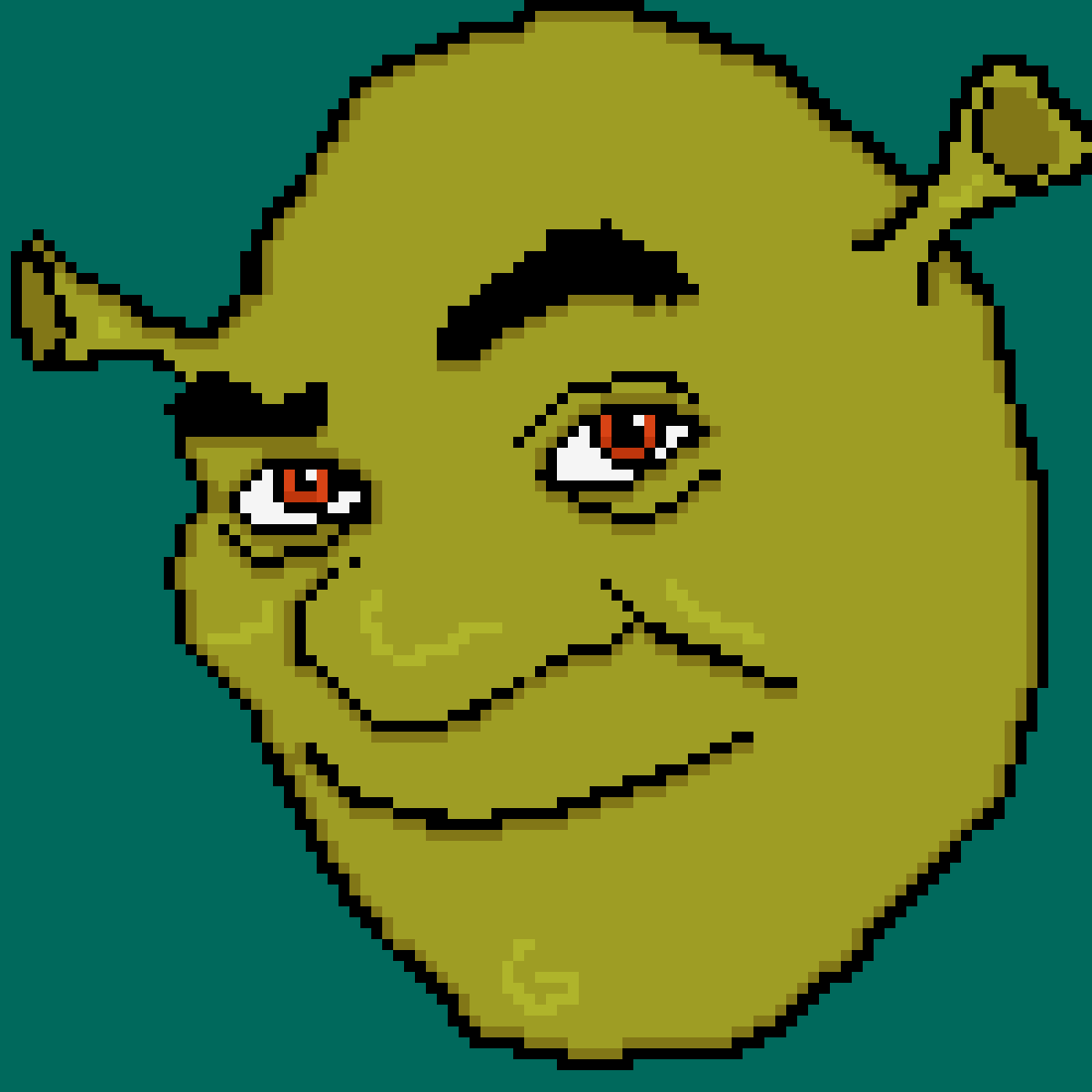Pixilart - Shrek Pixel by ThatZempelCat