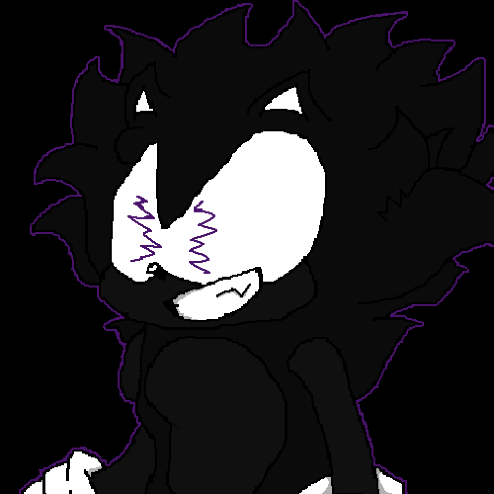 Pixilart - Dark Sonic by UghKofi