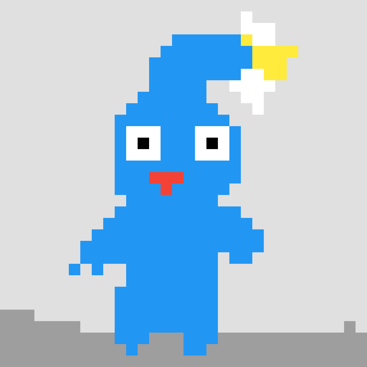 Pixilart - Blue smile pikmin by Anonymous