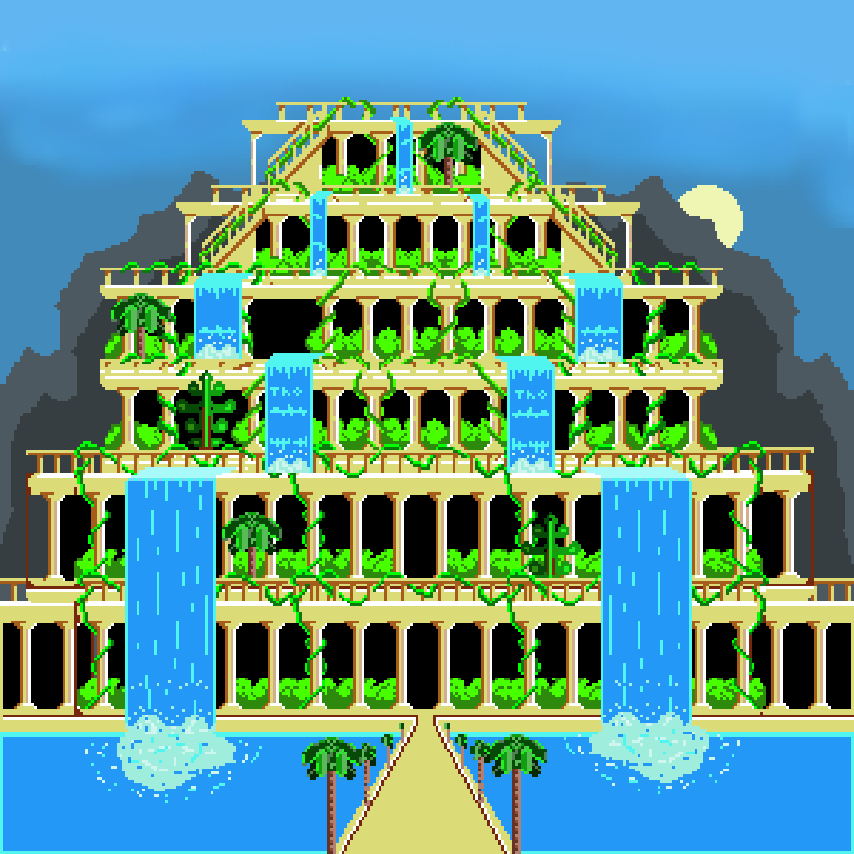 Pixilart - The Hanging Gardens of Babylon by tho2002tho