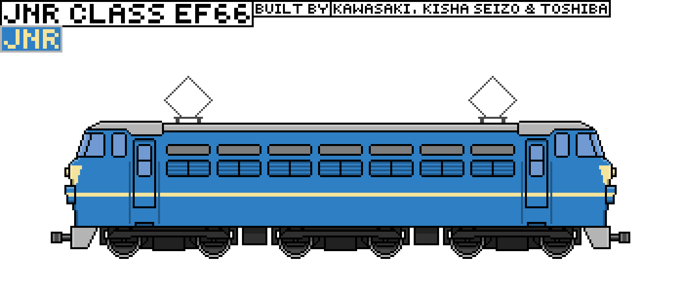 Pixilart - JNR Class EF66 by Kubsamboll