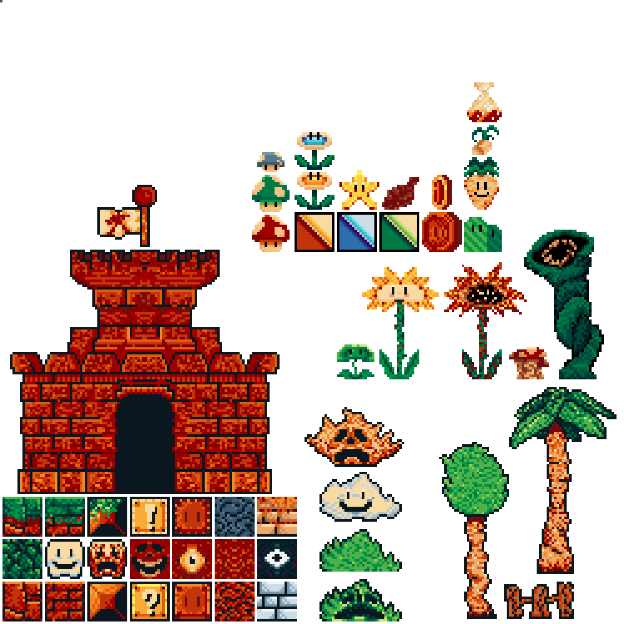 Pixilart - Sprite sheet. blocks and others by BobIDKsmthing