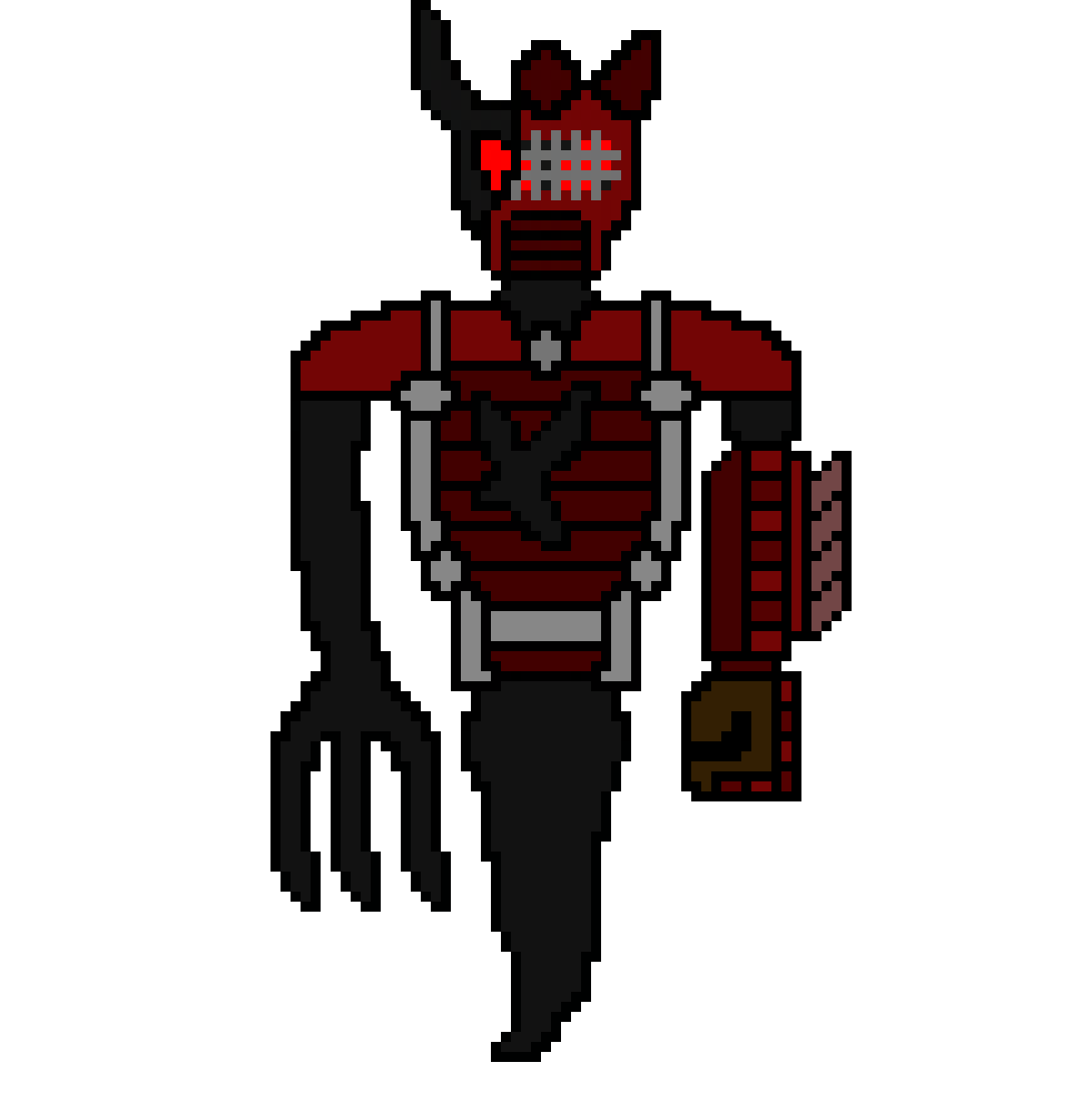Pixilart - Possessed Crimson insectoid armor by DrLiam123