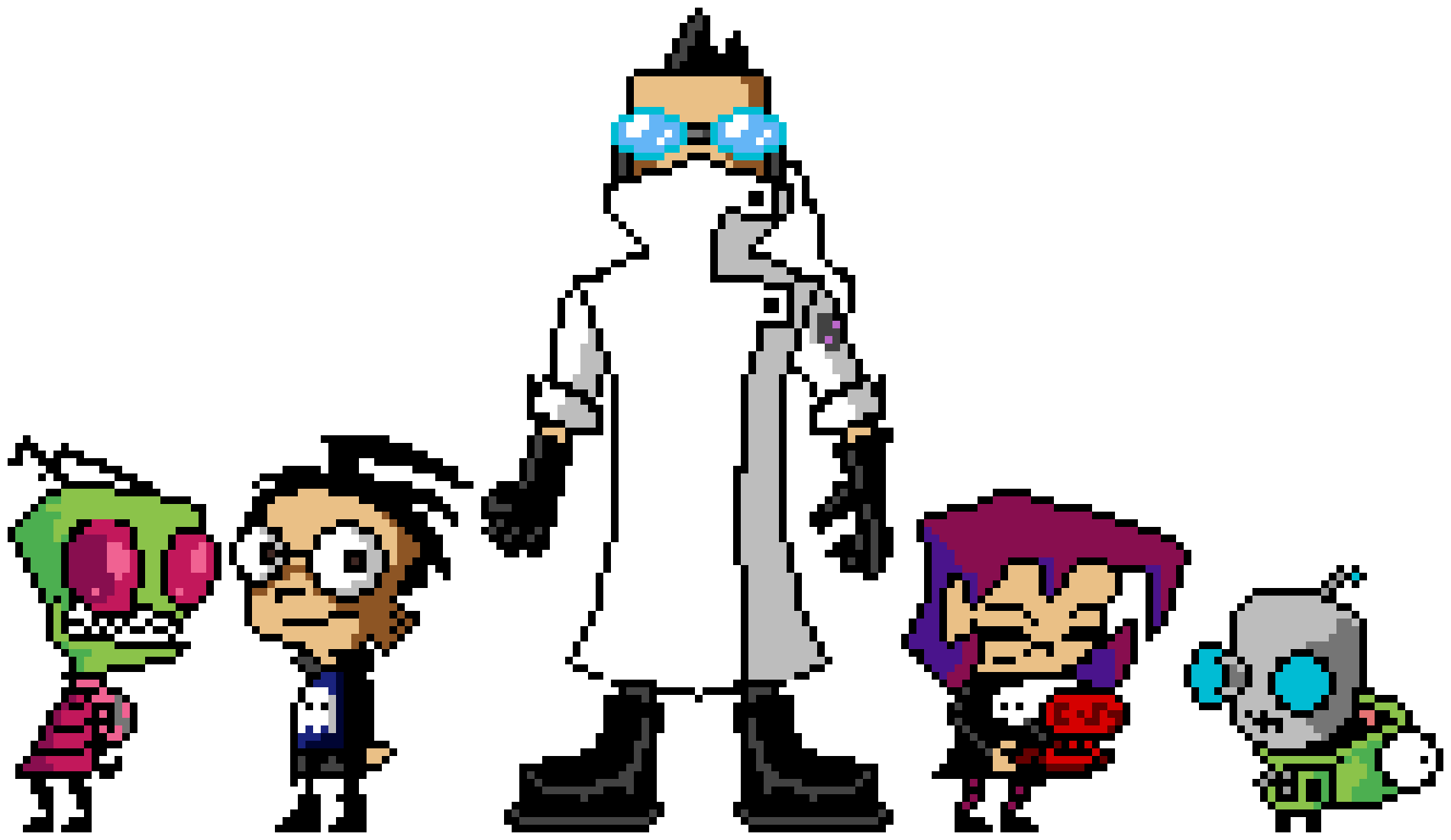 Pixilart - Invader Zim Sprites by MausoLeum