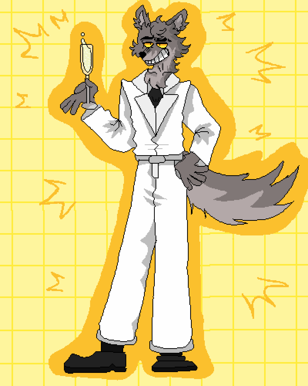 Pixilart - Mr wolf by Sandstormlive
