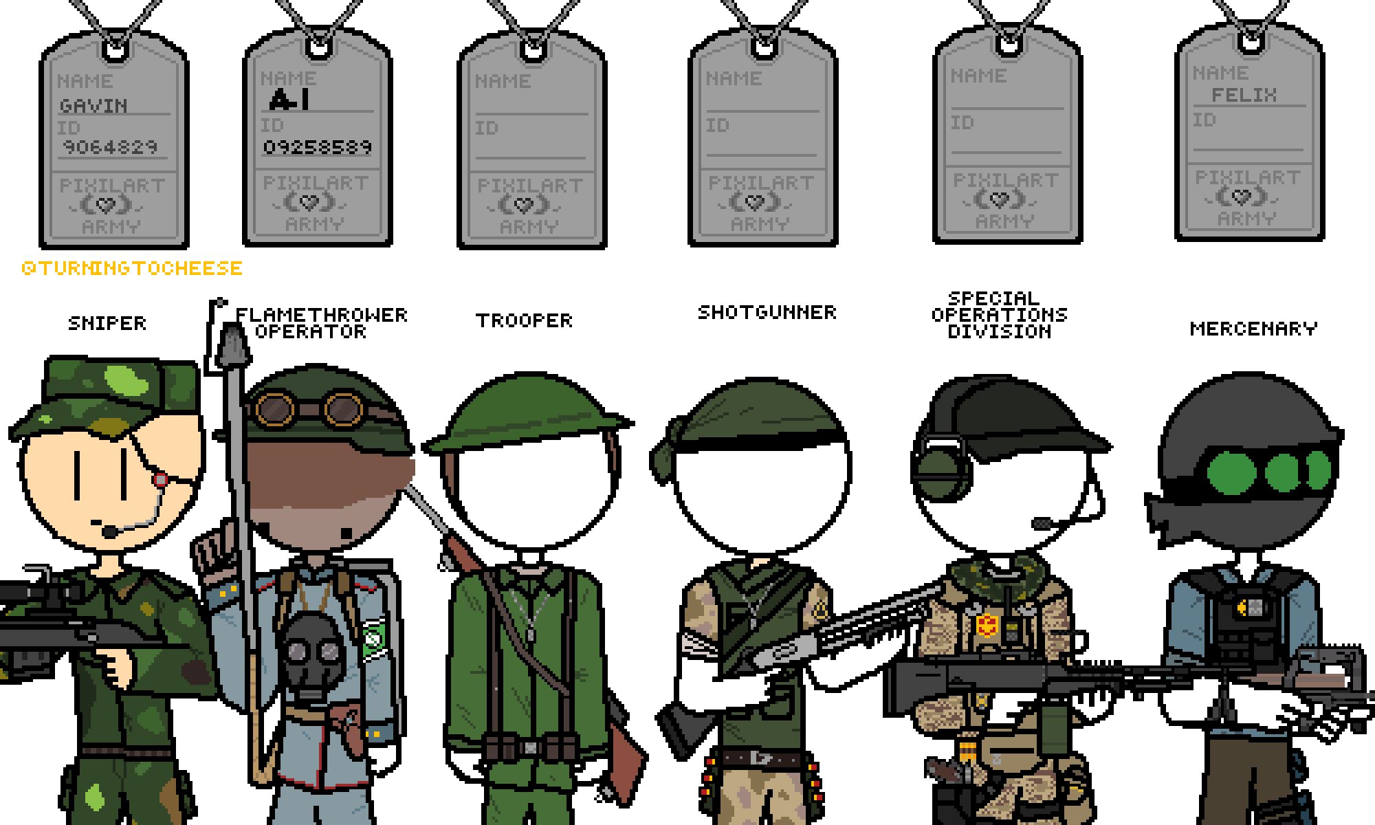 Pixilart - military ranks collab by RIP-LEO